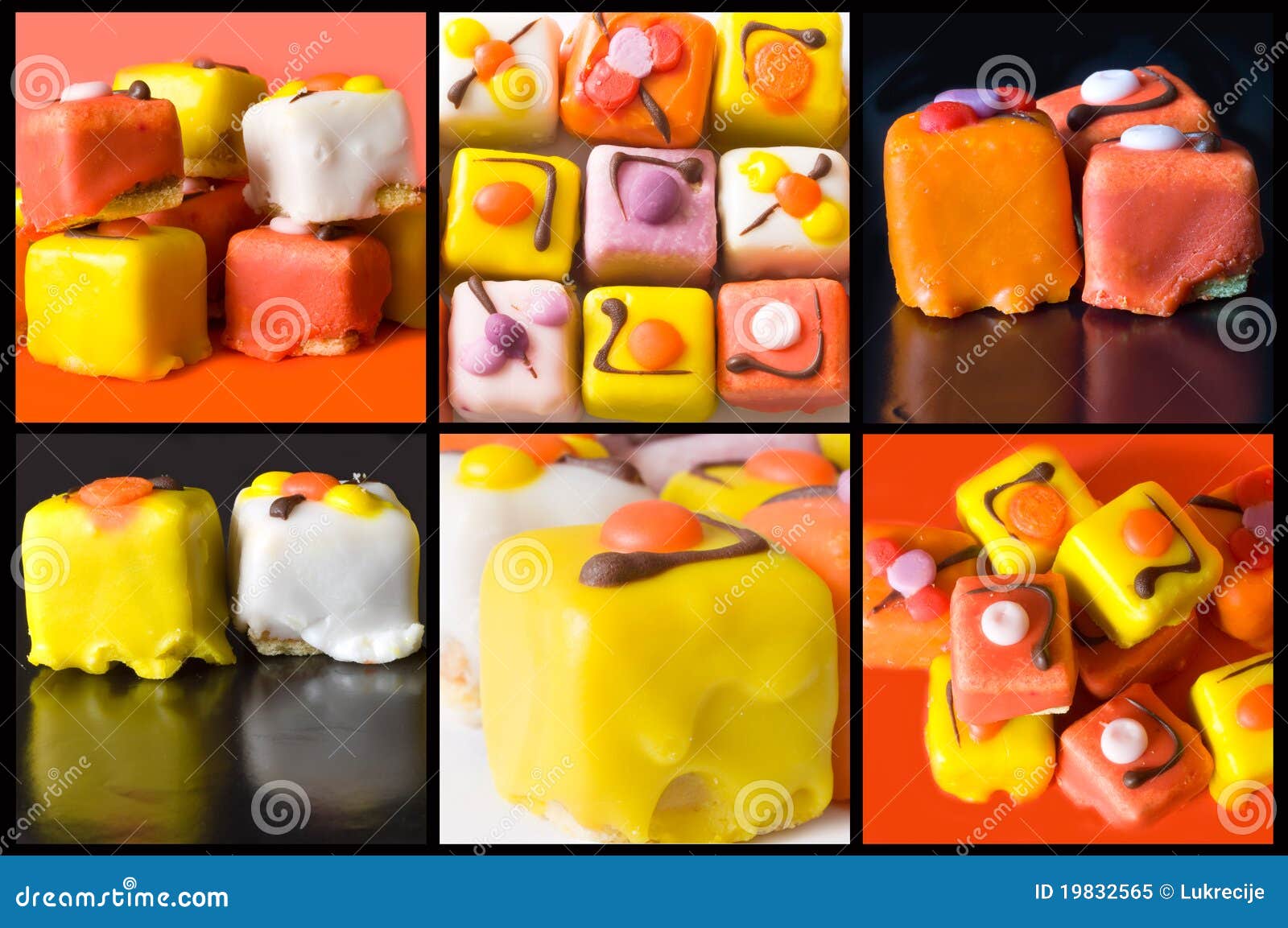 Cake collage stock image. Image of catered, dish, collection - 19832565