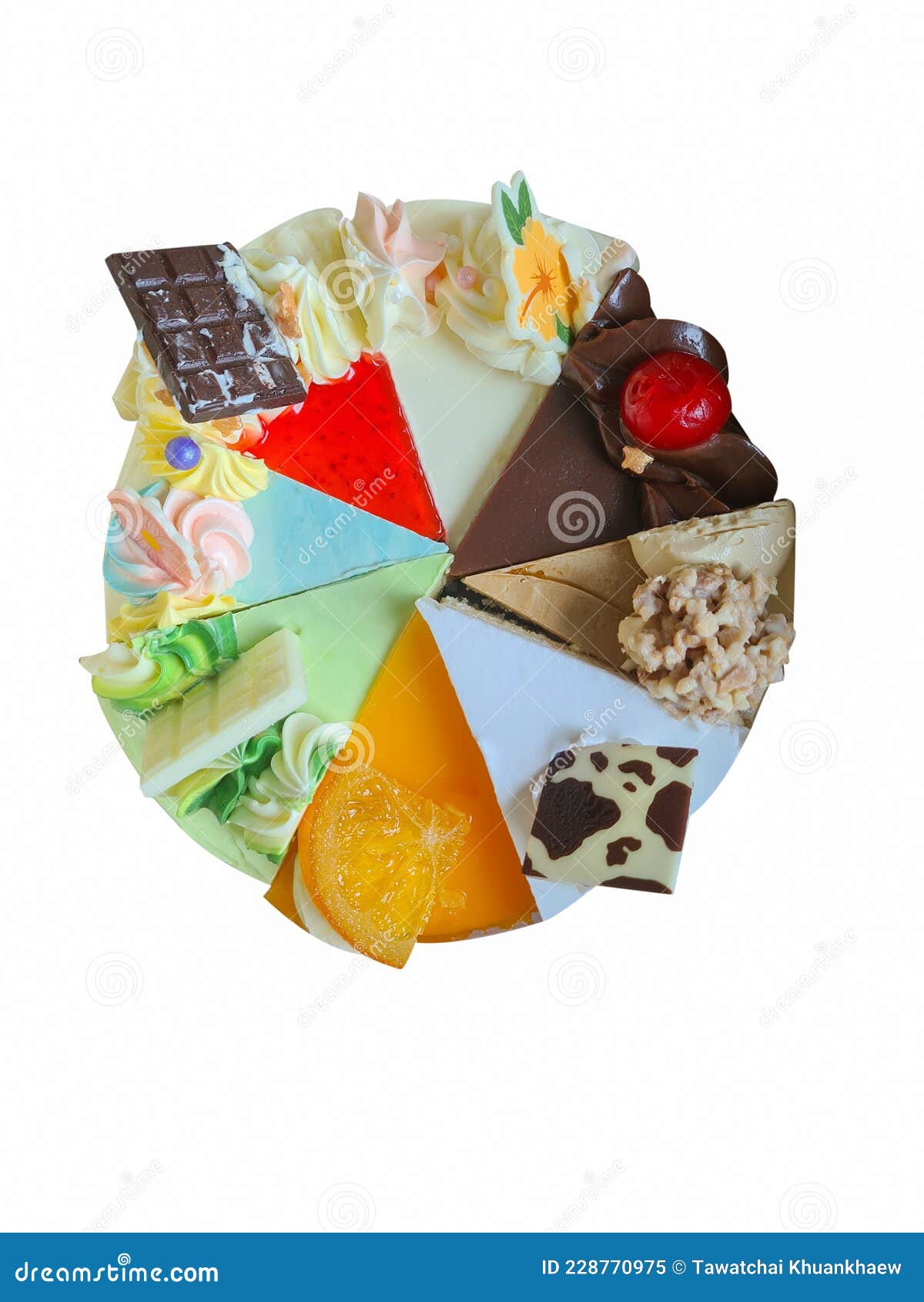 Cake Sampler Tray, Two Story Cake Sampler, Various Cake Display ...