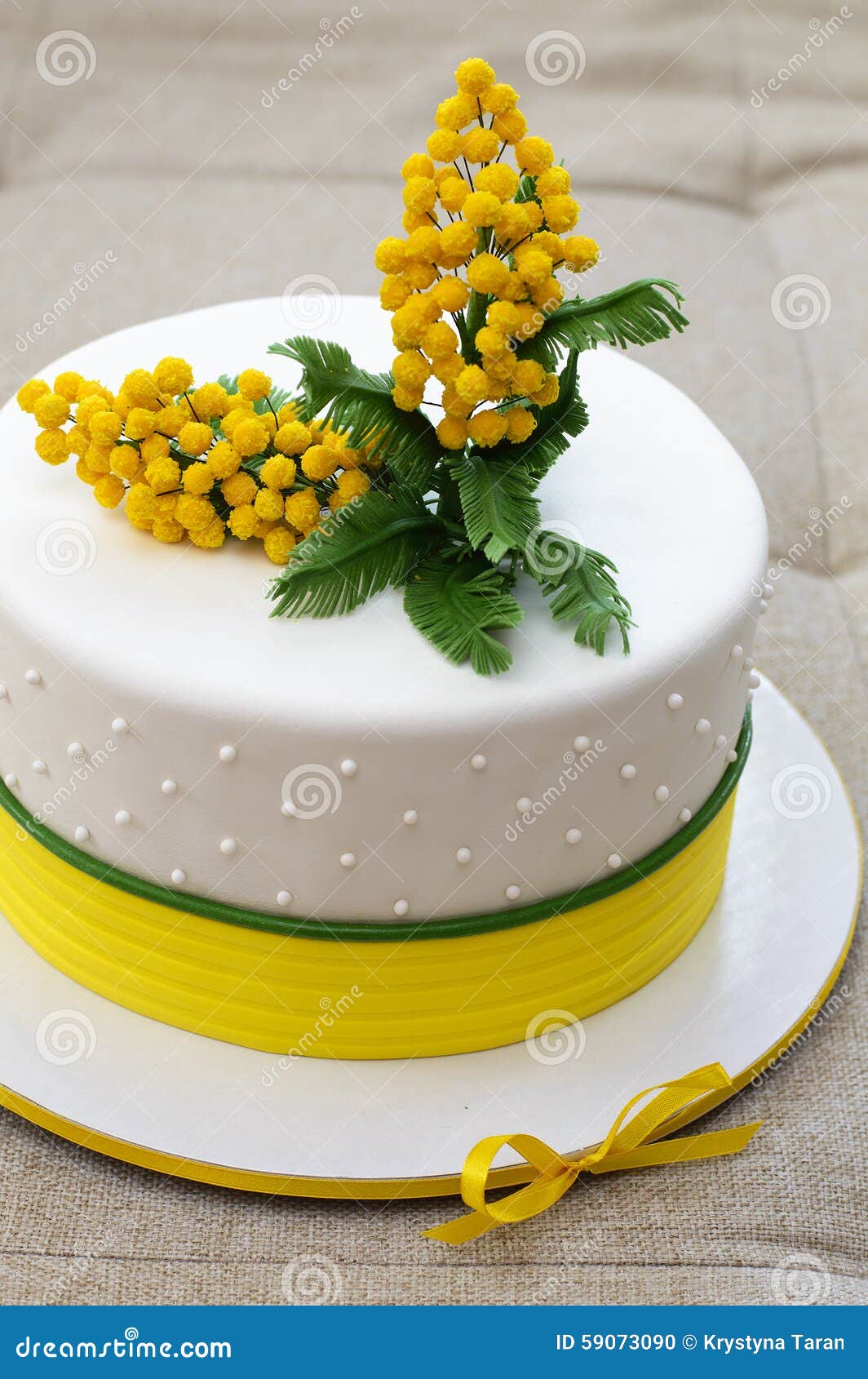 Cake covered with mastic stock photo. Image of circle - 59073090