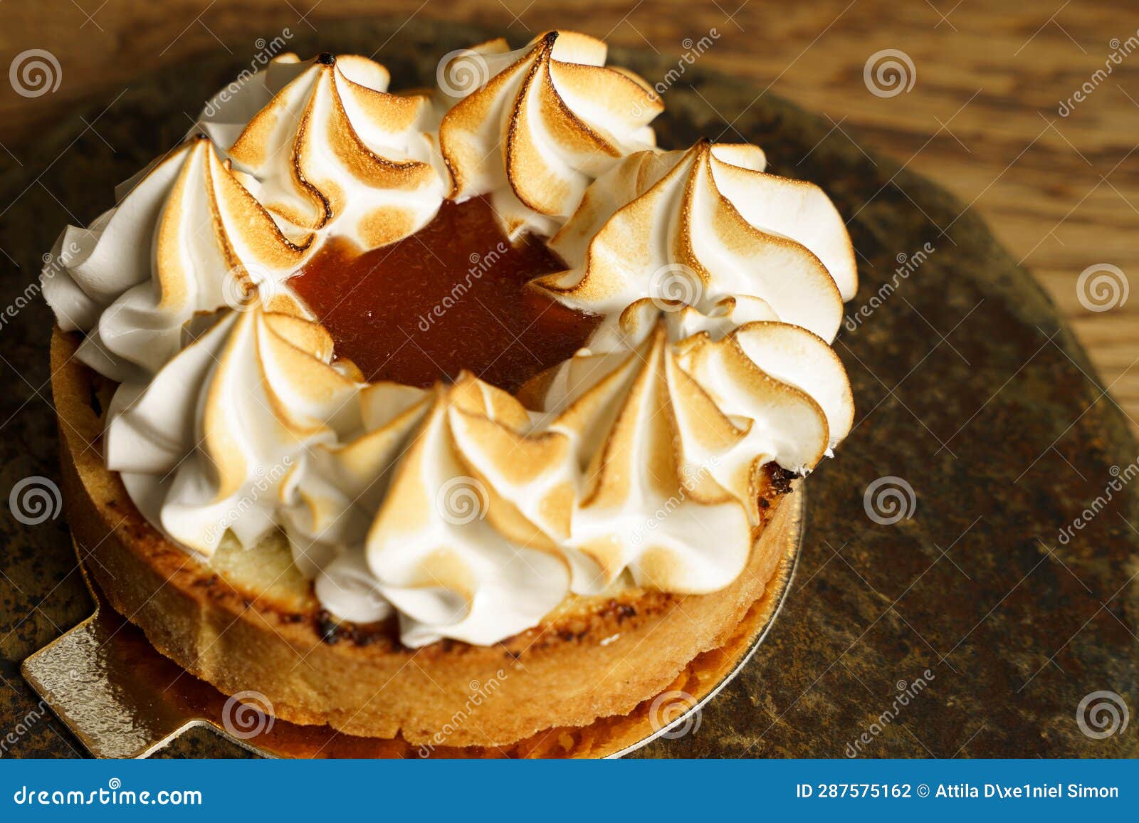Cake with cream on top stock photo. Image of product - 287575162