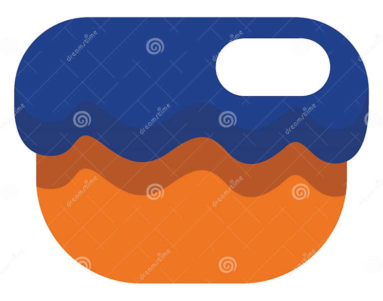 Cake with Dark Blue Icing, Icon Stock Vector - Illustration of birthday ...