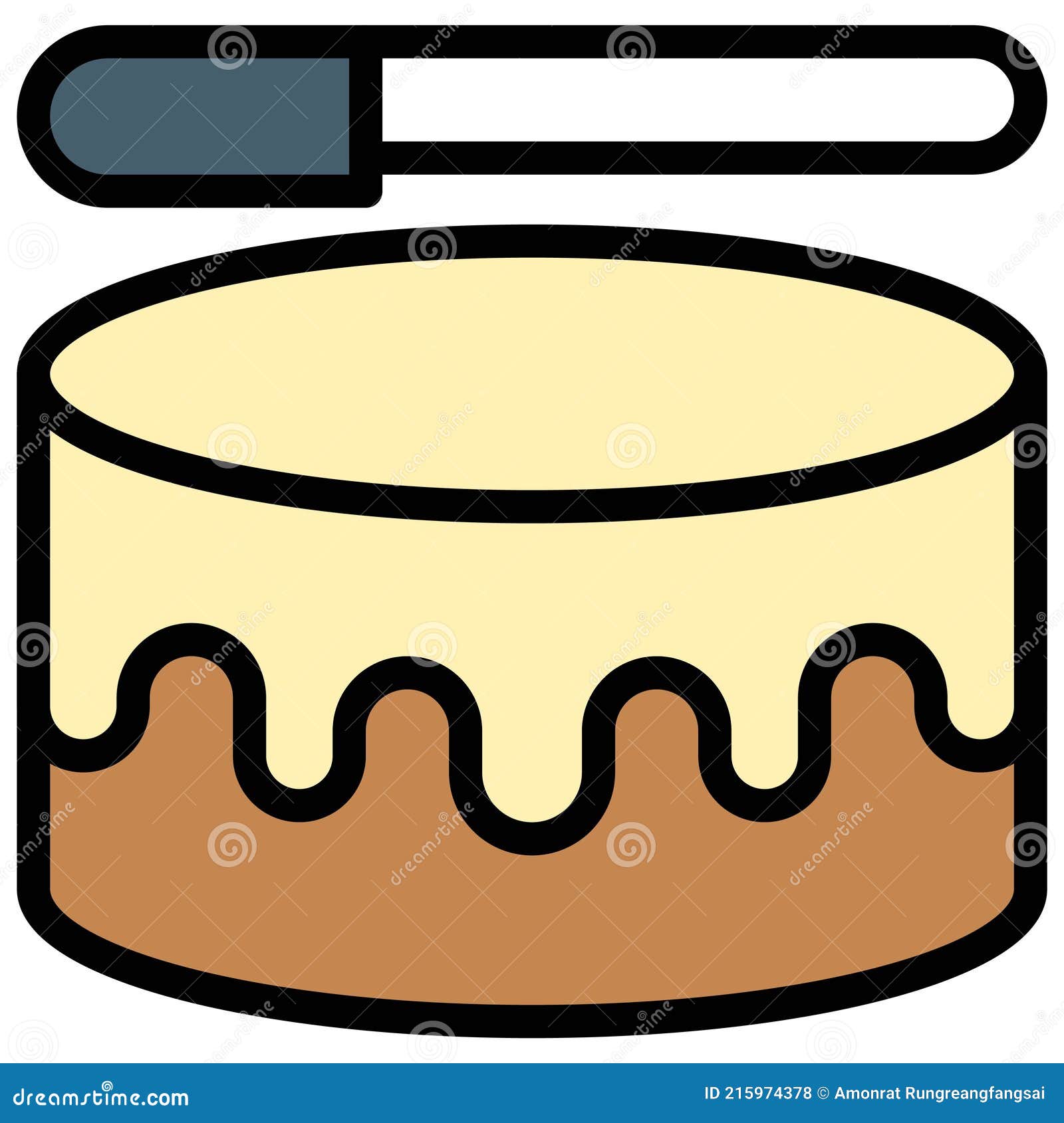 Cake Decorating Icon, Bakery and Baking Related Vector Stock Vector ...
