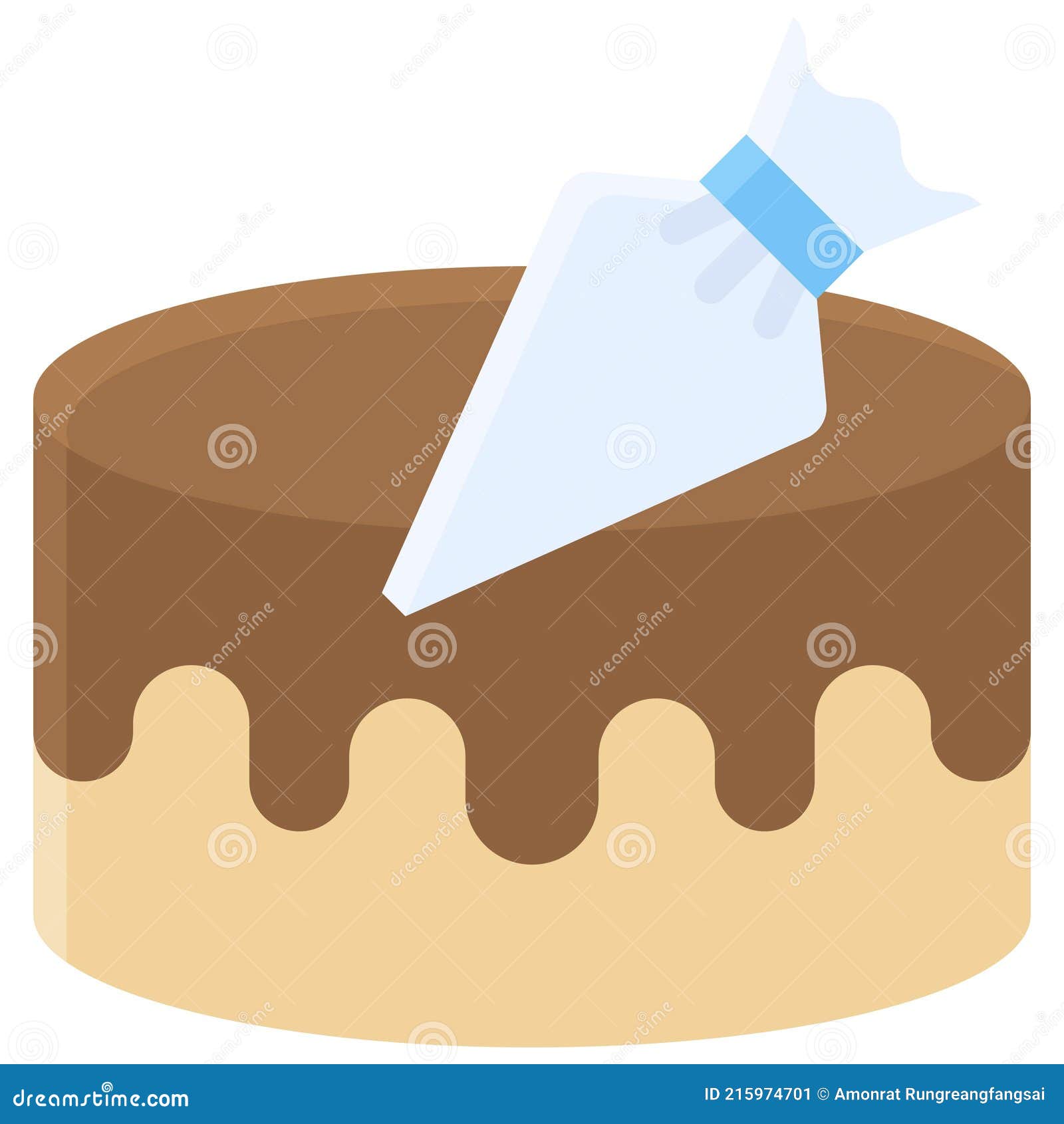 Cake Decorating Icon, Bakery and Baking Related Vector Stock Vector ...