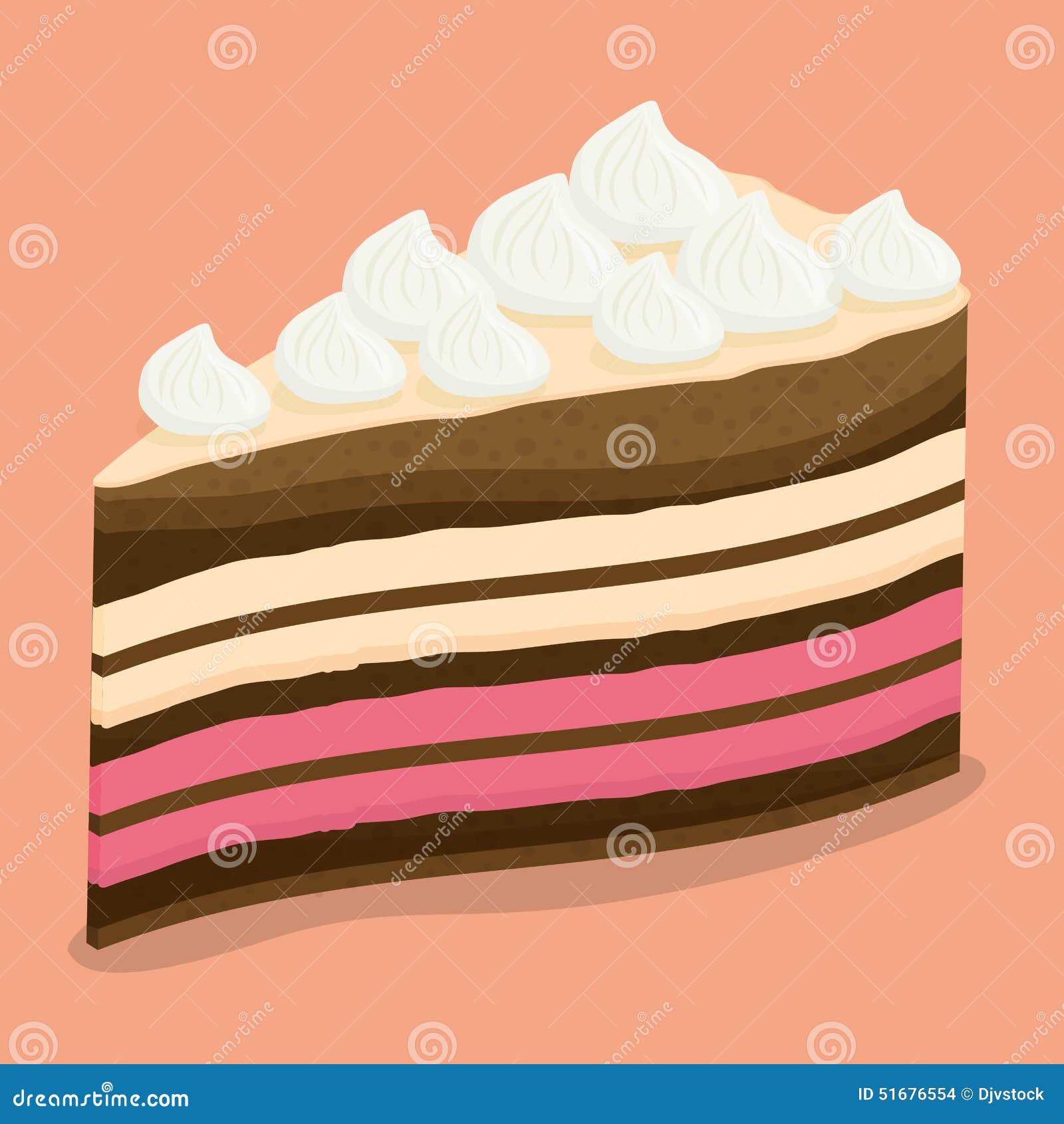 Cake design. stock vector. Illustration of advertising - 51676554