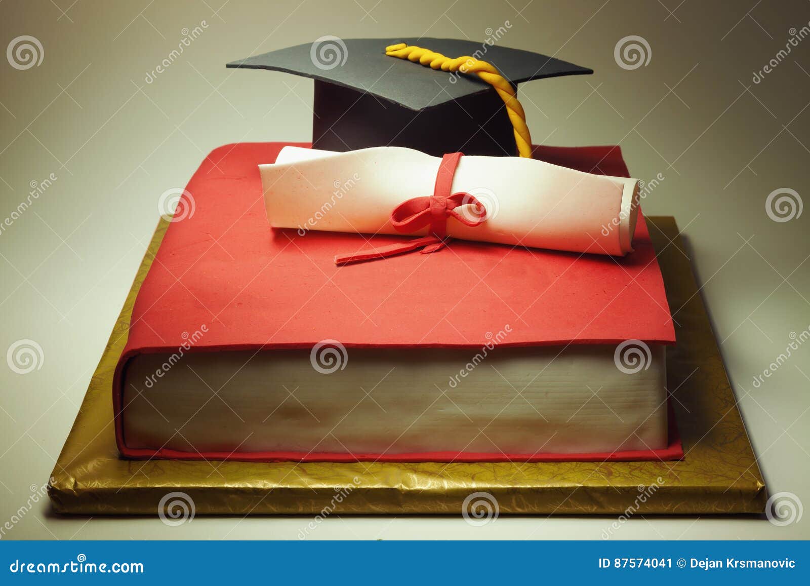 Cake for Diploma stock image. Image of academy, decoration - 87574041