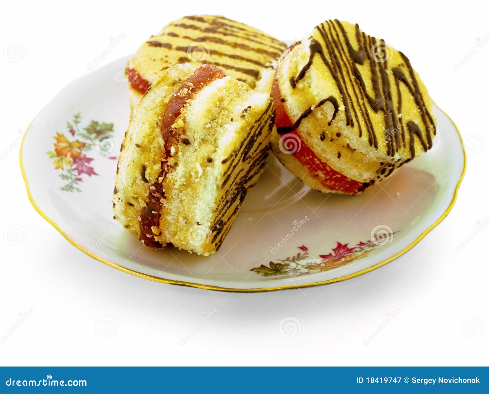 Cake on the dish stock image. Image of plate, cake, baking - 18419747