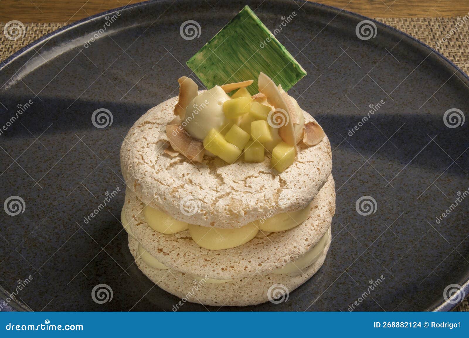 Cake on a dish stock photo. Image of dessert, cuisine - 268882124