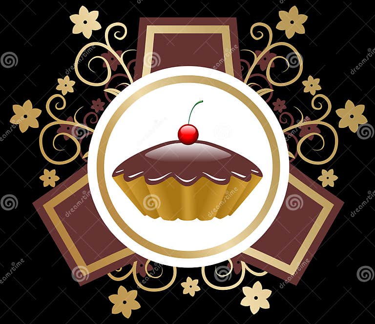 Cake emblem vector stock vector. Illustration of graphic - 11167924
