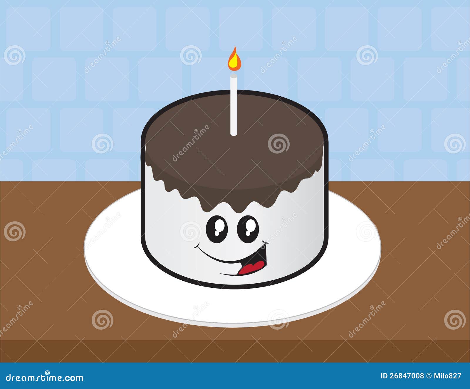Cake Face stock vector. Illustration of kitchen, eating - 26847008