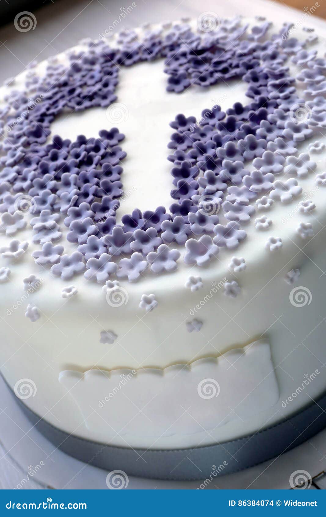 Cake for the First Holy Communion with Cross Stock Photo - Image of ...