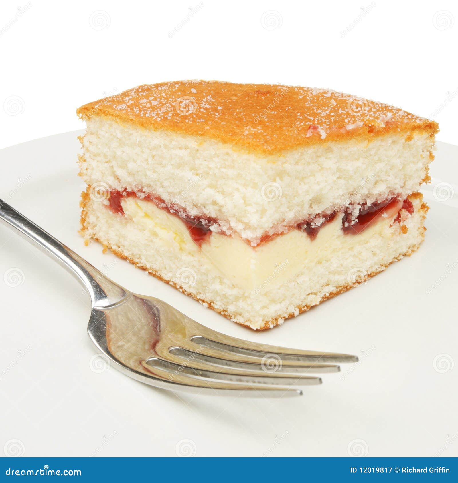 Cake with a fork stock image. Image of raspberry, sandwich - 12019817