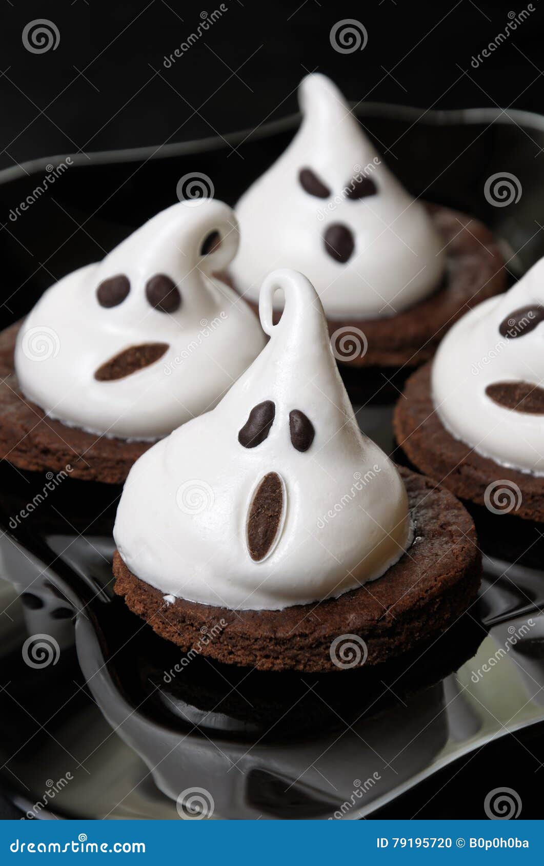 Cake ghosts for Halloween stock photo. Image of banquet - 79195720
