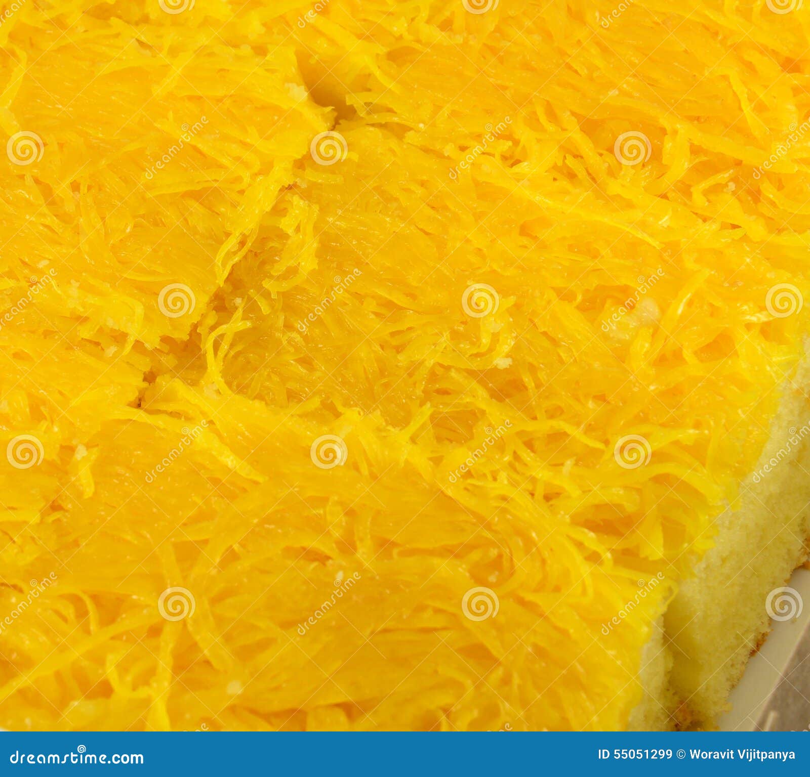 Cake golden threads stock image. Image of asian, cake - 55051299