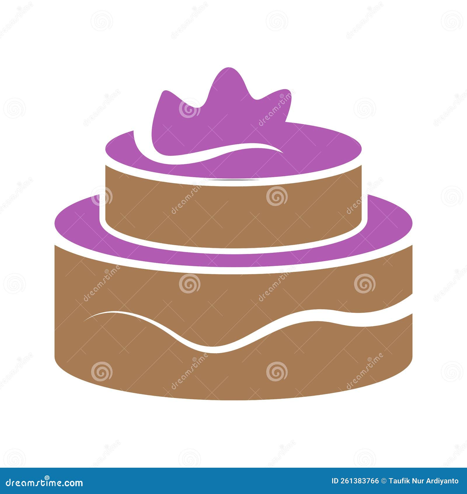 Cake icon logo design stock illustration. Illustration of bakery ...