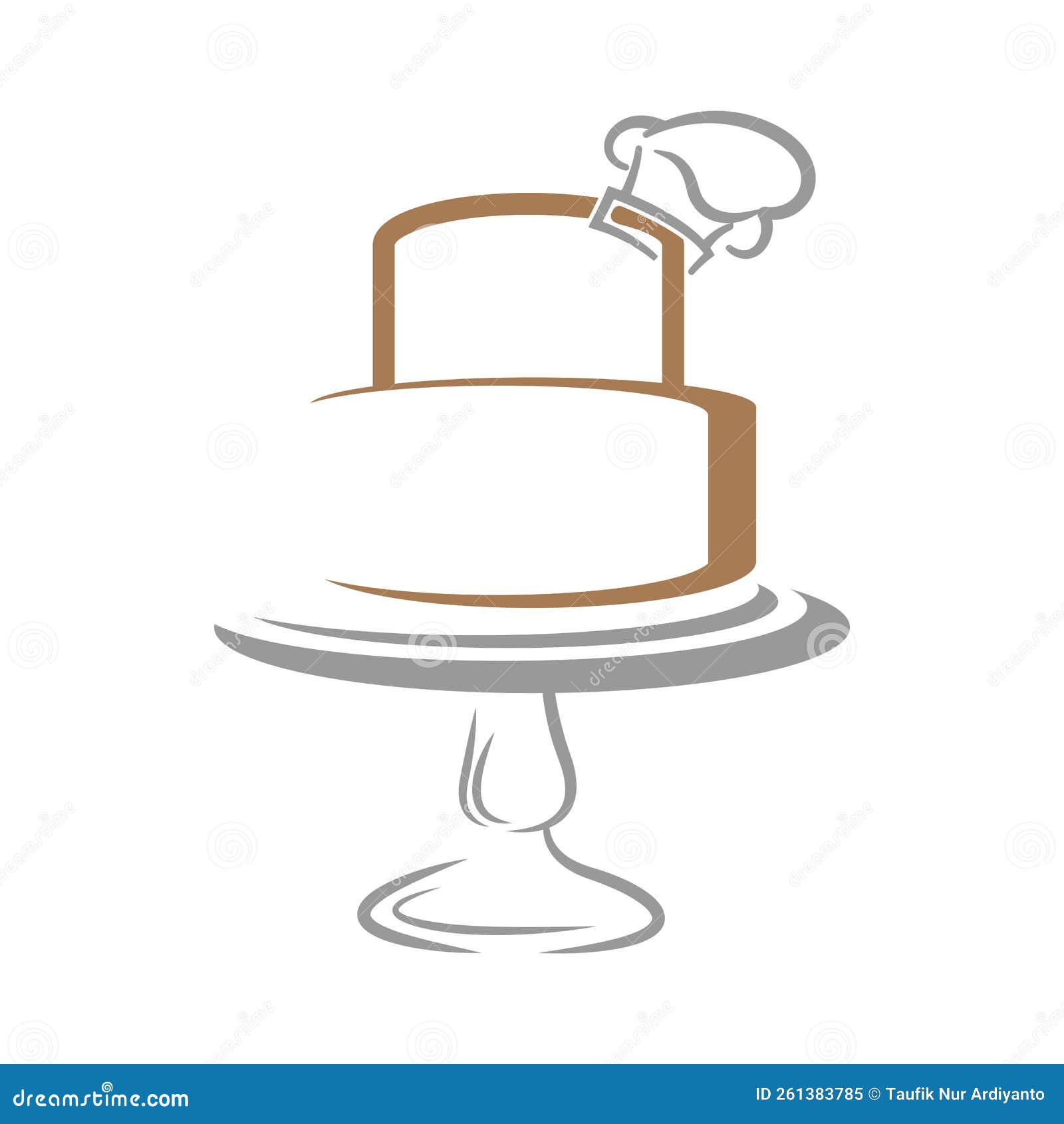 Cake icon logo design stock illustration. Illustration of cream - 261383785
