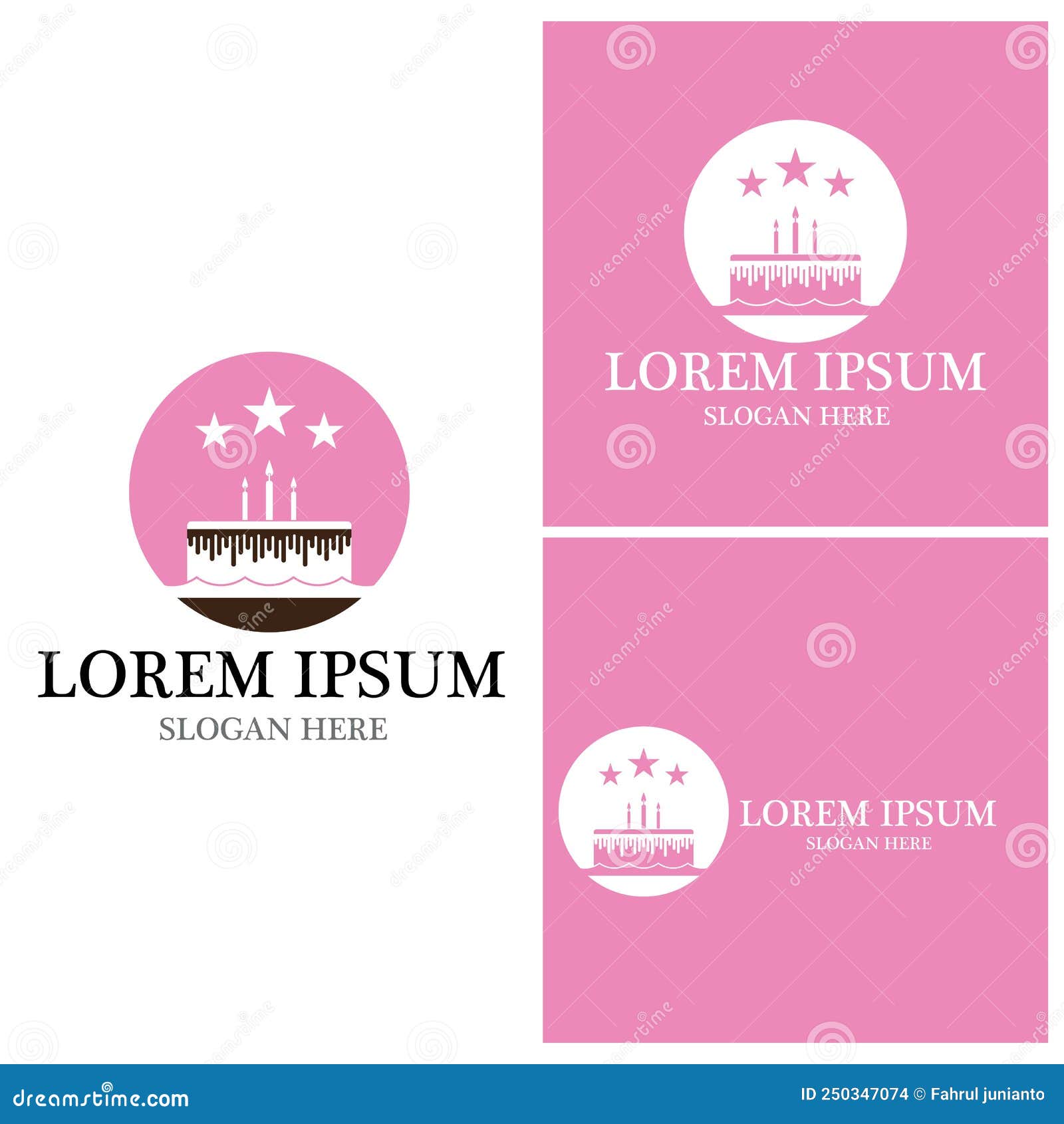 Cake Icon and Symbol Template Stock Illustration - Illustration of ...
