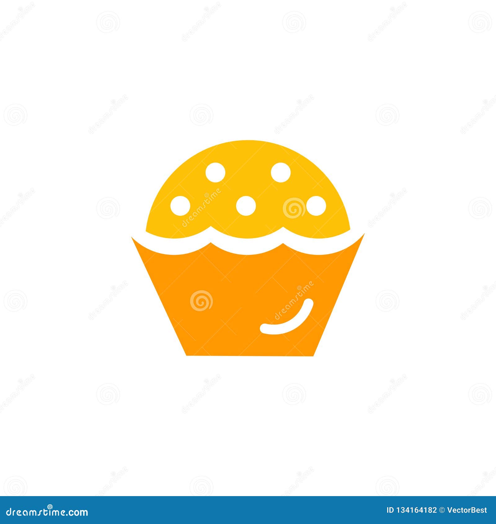 Cake Icon Vector Sign and Symbol Isolated on White Background Stock ...