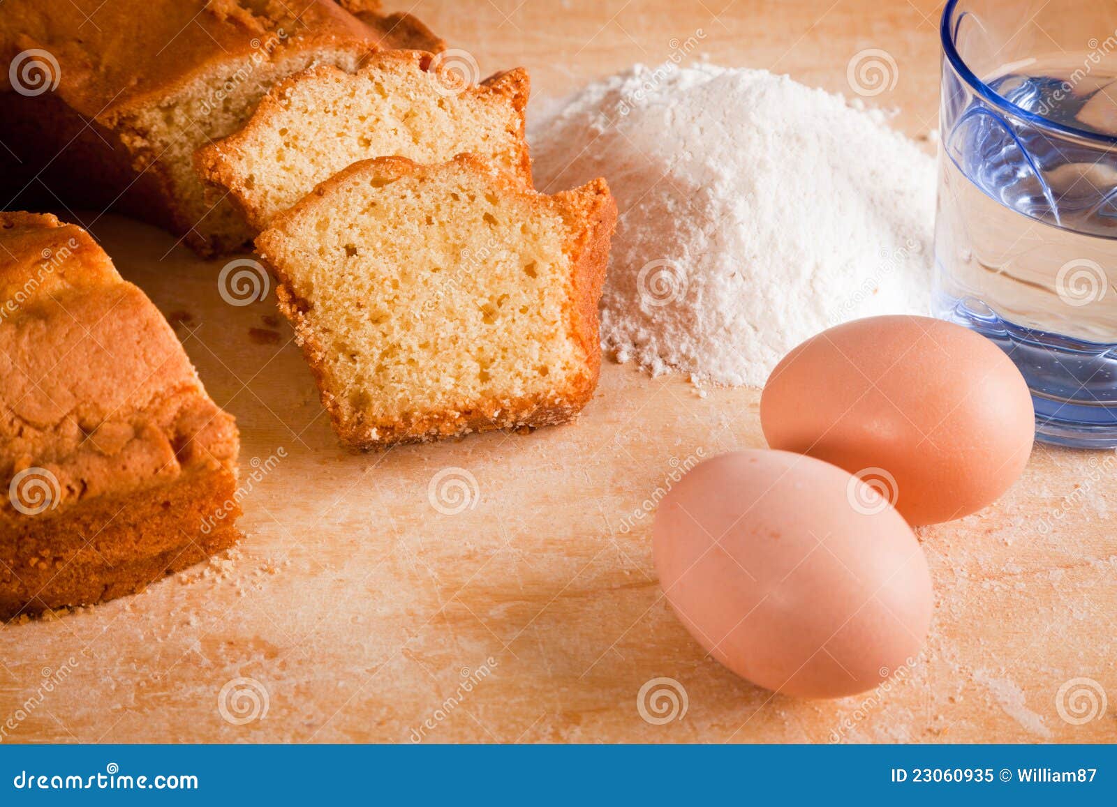Cake with Ingredients stock image. Image of poured, tasty - 23060935
