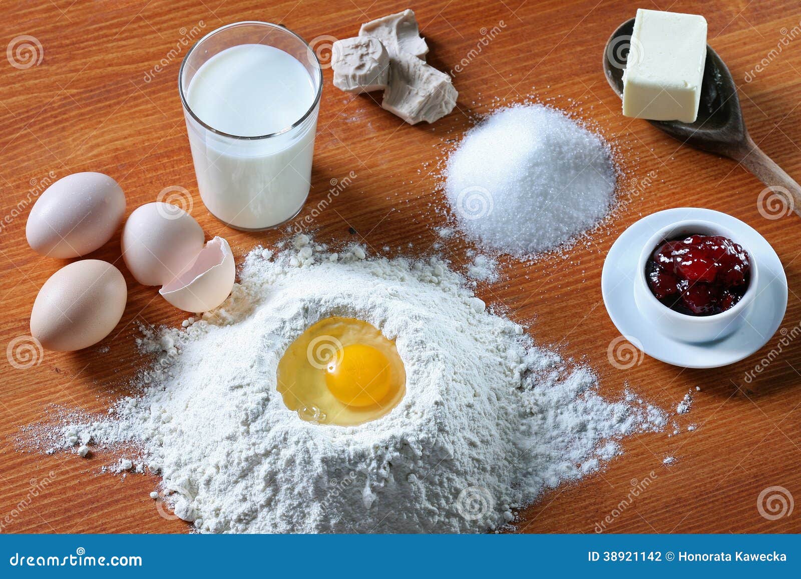 Cake ingredients stock photo. Image of bakery, preparation - 38921142