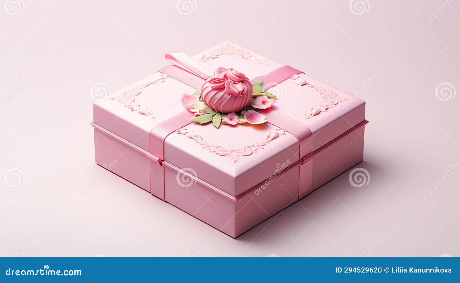 A Cake in Innovative Packaging, Showcased Inside a Robust Pink Box ...