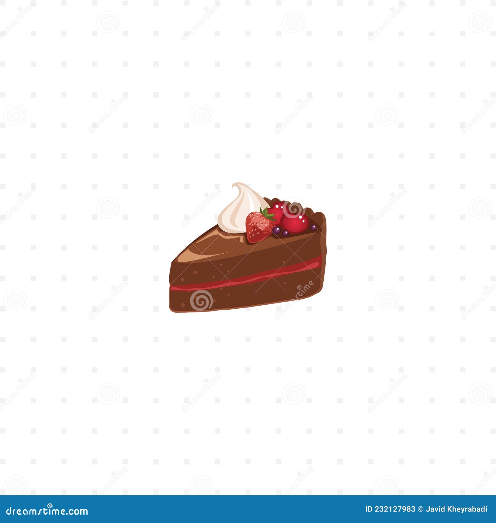 Cake Illustration on White Background Stock Vector - Illustration of ...