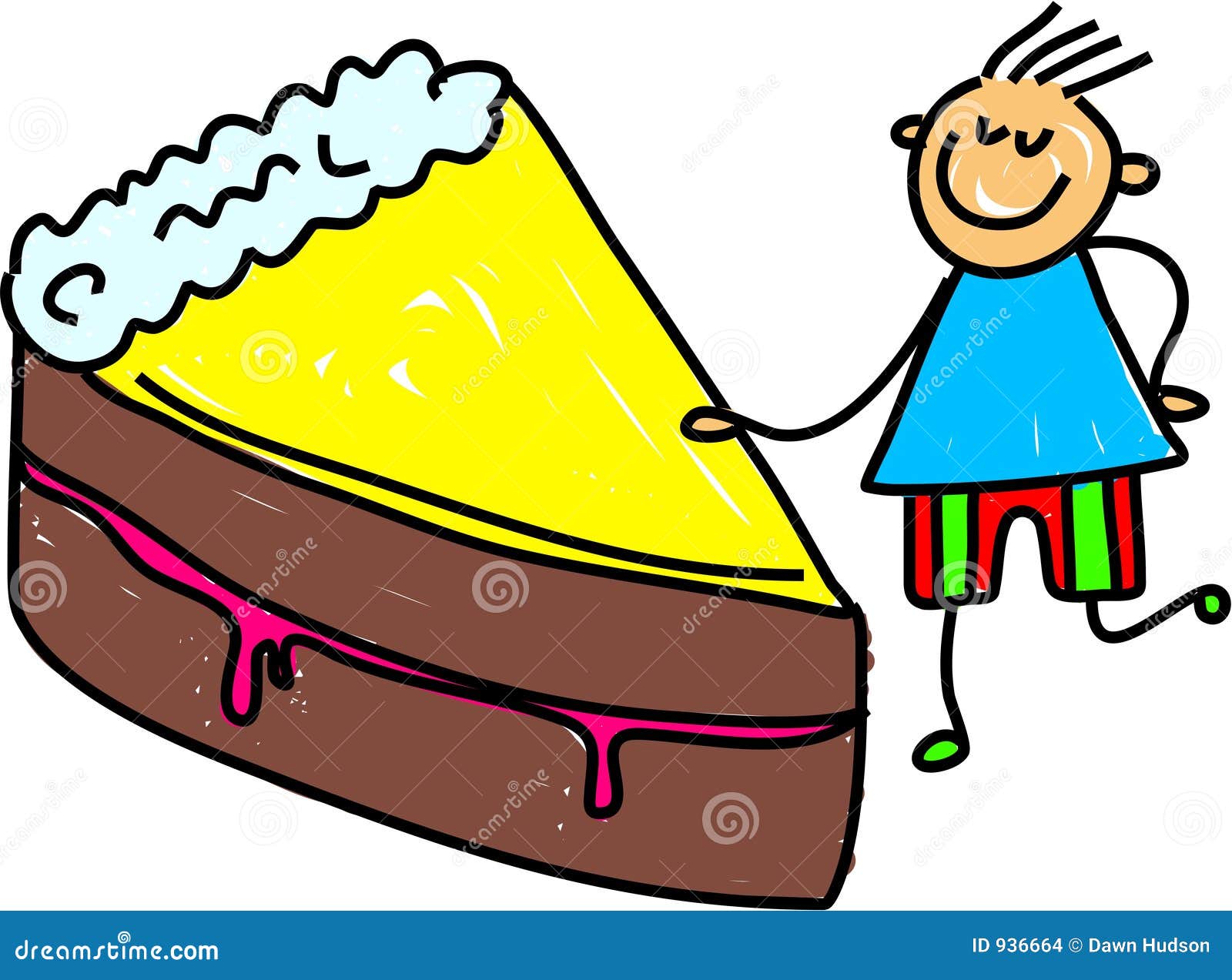 Cake kid stock vector. Illustration of desserts, snacks - 936664