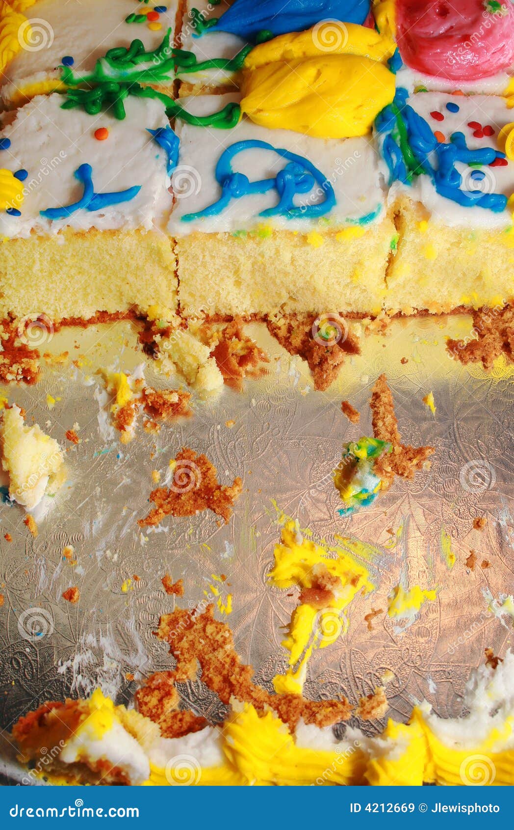 Cake Leftovers stock image. Image of icing, leftovers - 4212669
