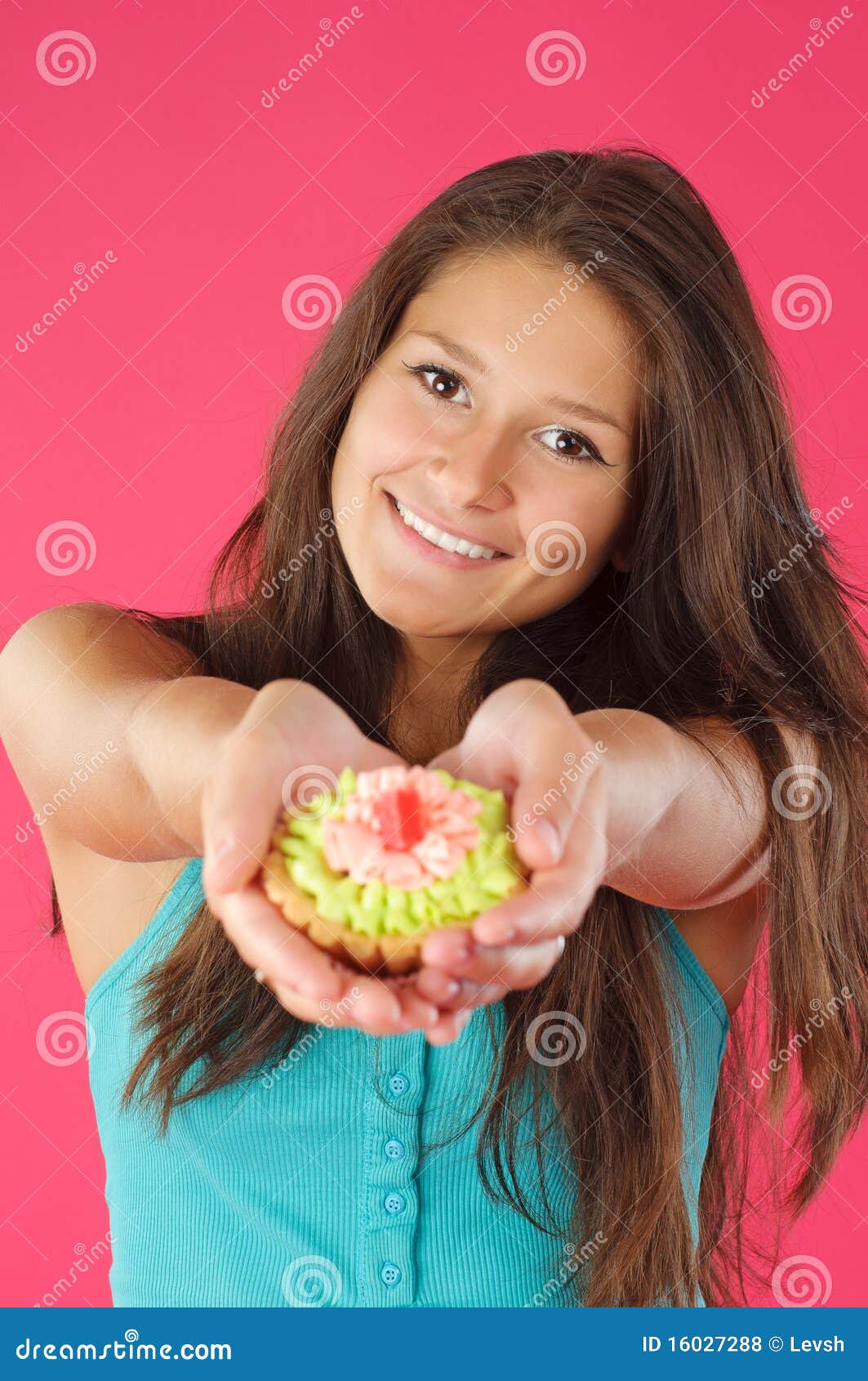 The cake is a lie! stock photo. Image of cake, gesturing - 16027288