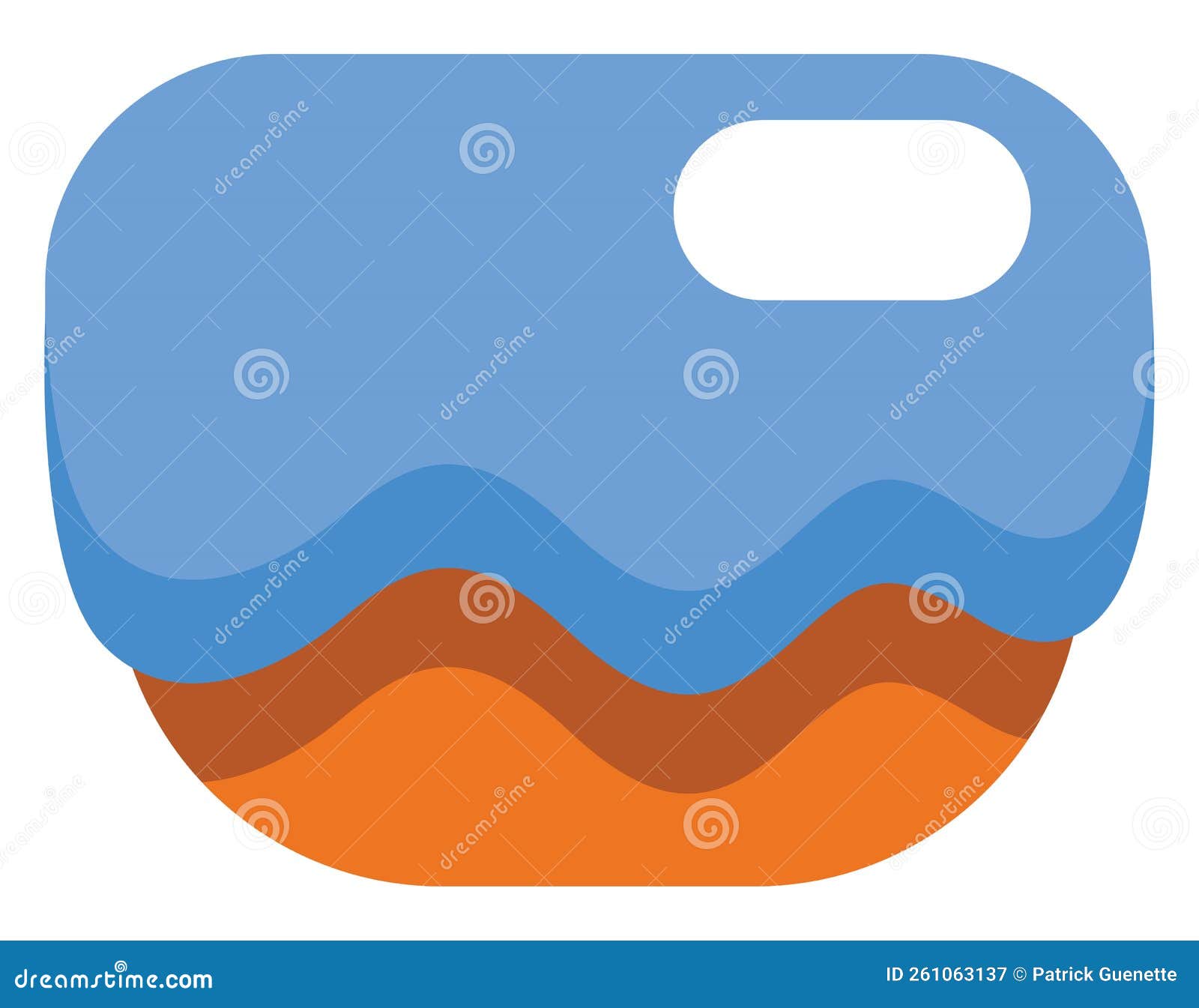 Cake with Light Blue Icing, Icon Stock Vector - Illustration of ...