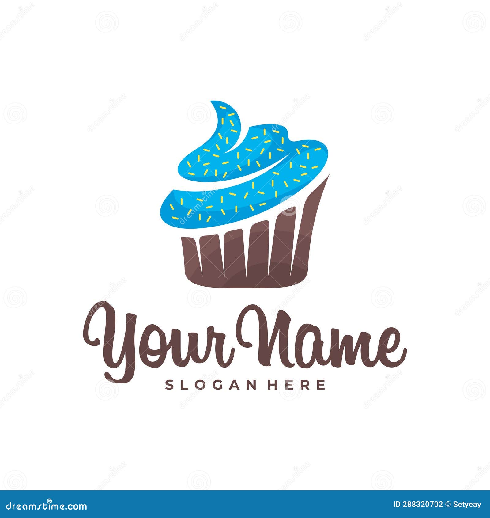 Cake Logo Design Vector. Icon Symbol Stock Vector - Illustration of ...