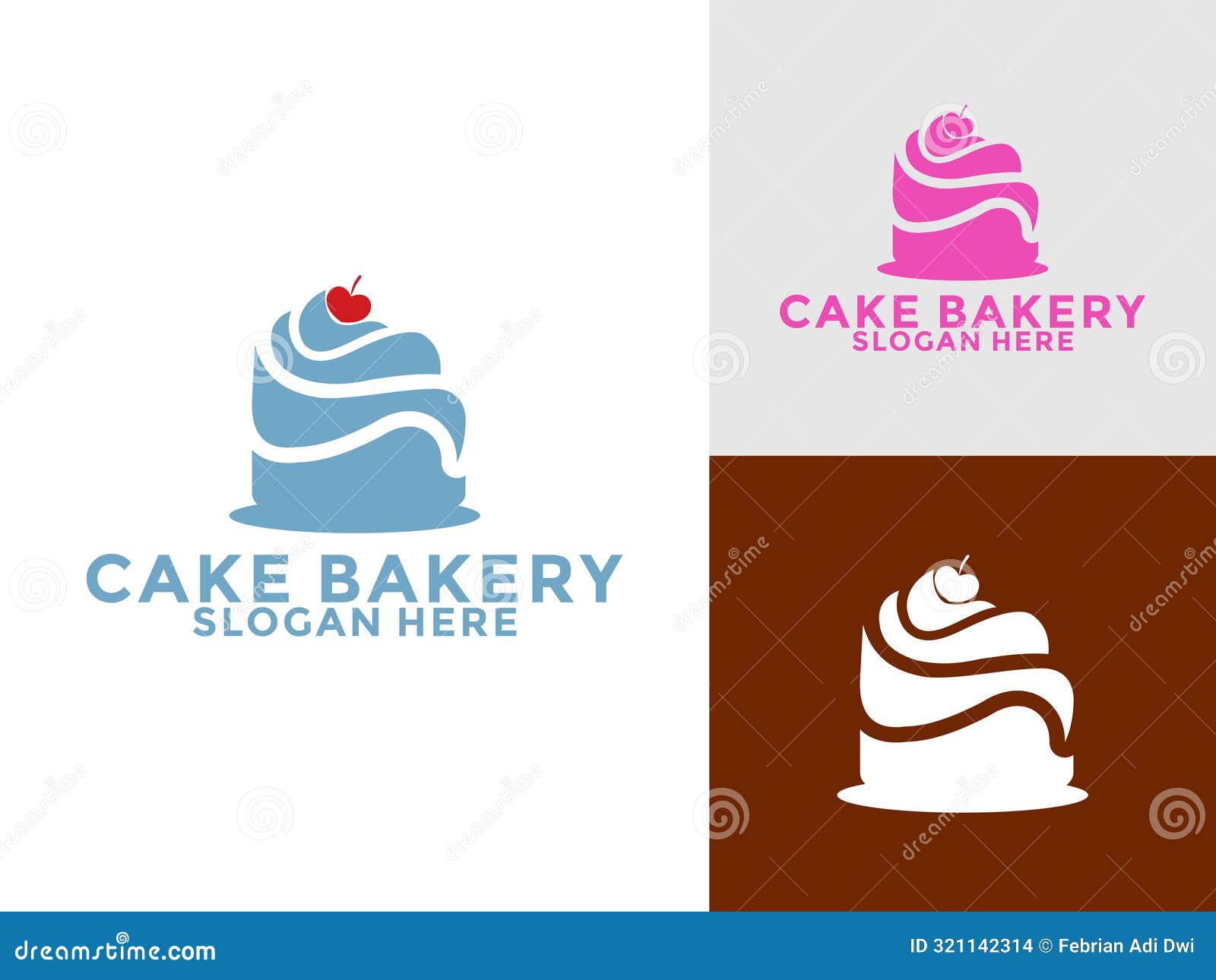 Cake Logo Icon Template, Cake Bakery Logo Vector Illustration Stock ...