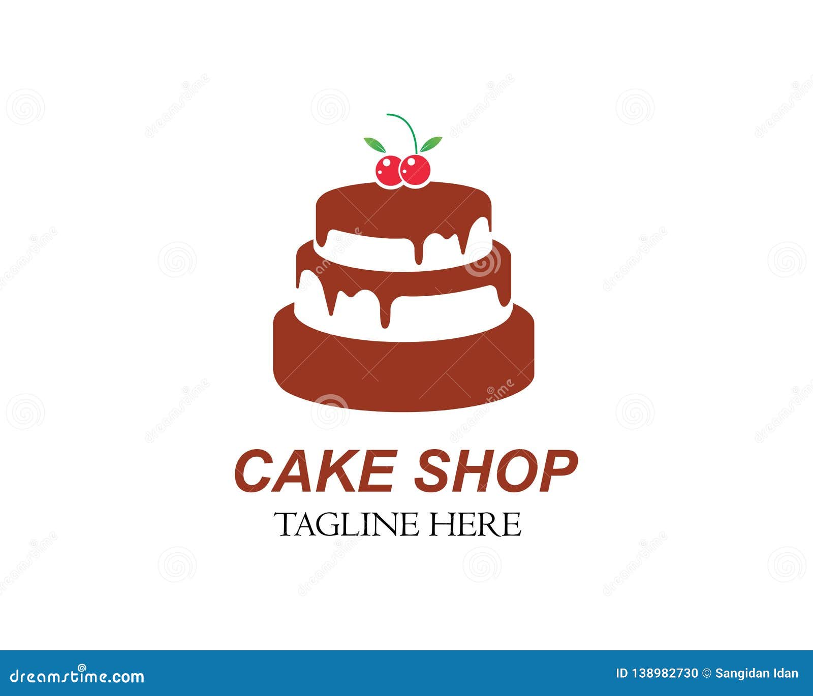 Cake Logo Vector Ilustration Stock Vector - Illustration of delicious ...