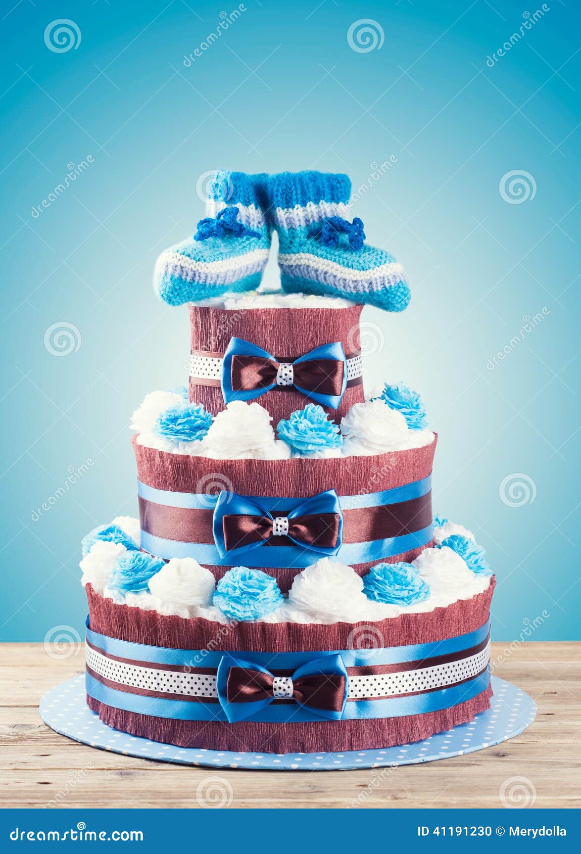 Cake made from diapers stock photo. Image of newborn - 41191230