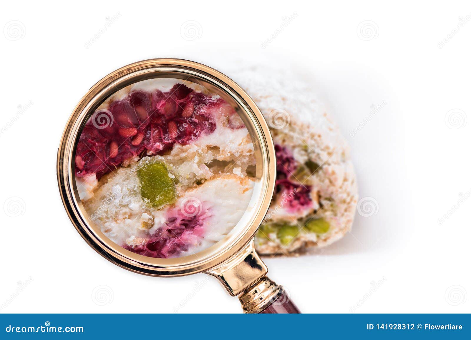 Cake in the Magnifying Glass Stock Photo - Image of cake, dessert ...