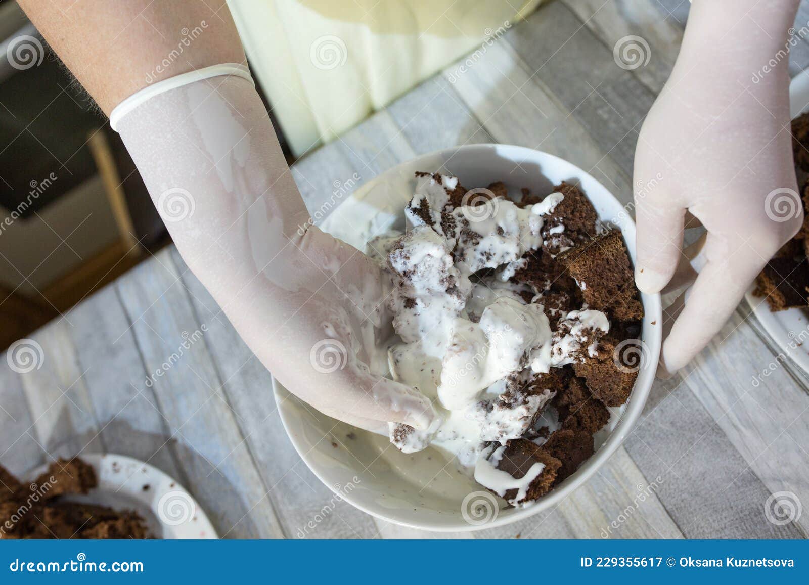 Cake making process. stock image. Image of baker, culinary - 229355617