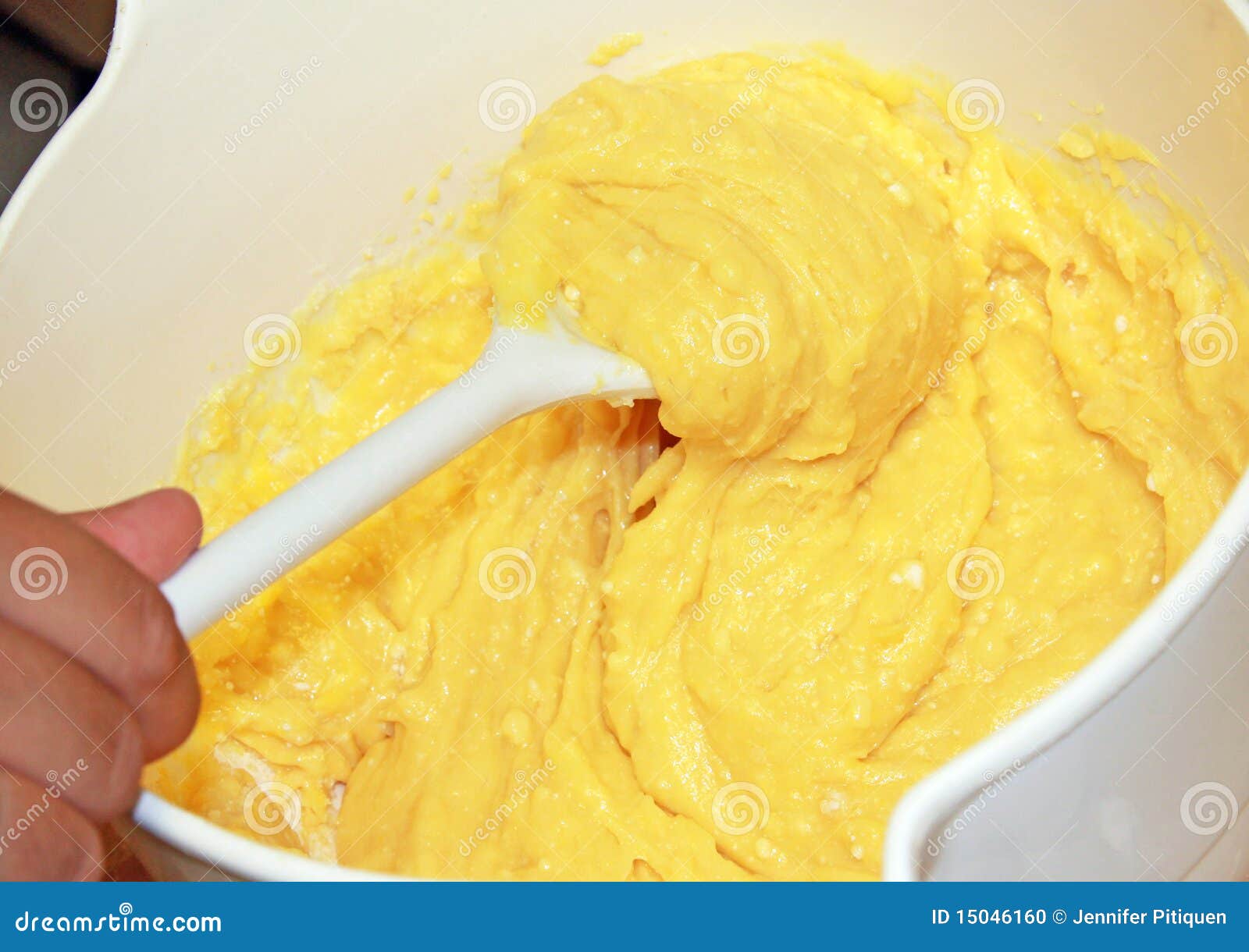 Cake Mixing stock photo. Image of spatula, bakery, manual - 15046160