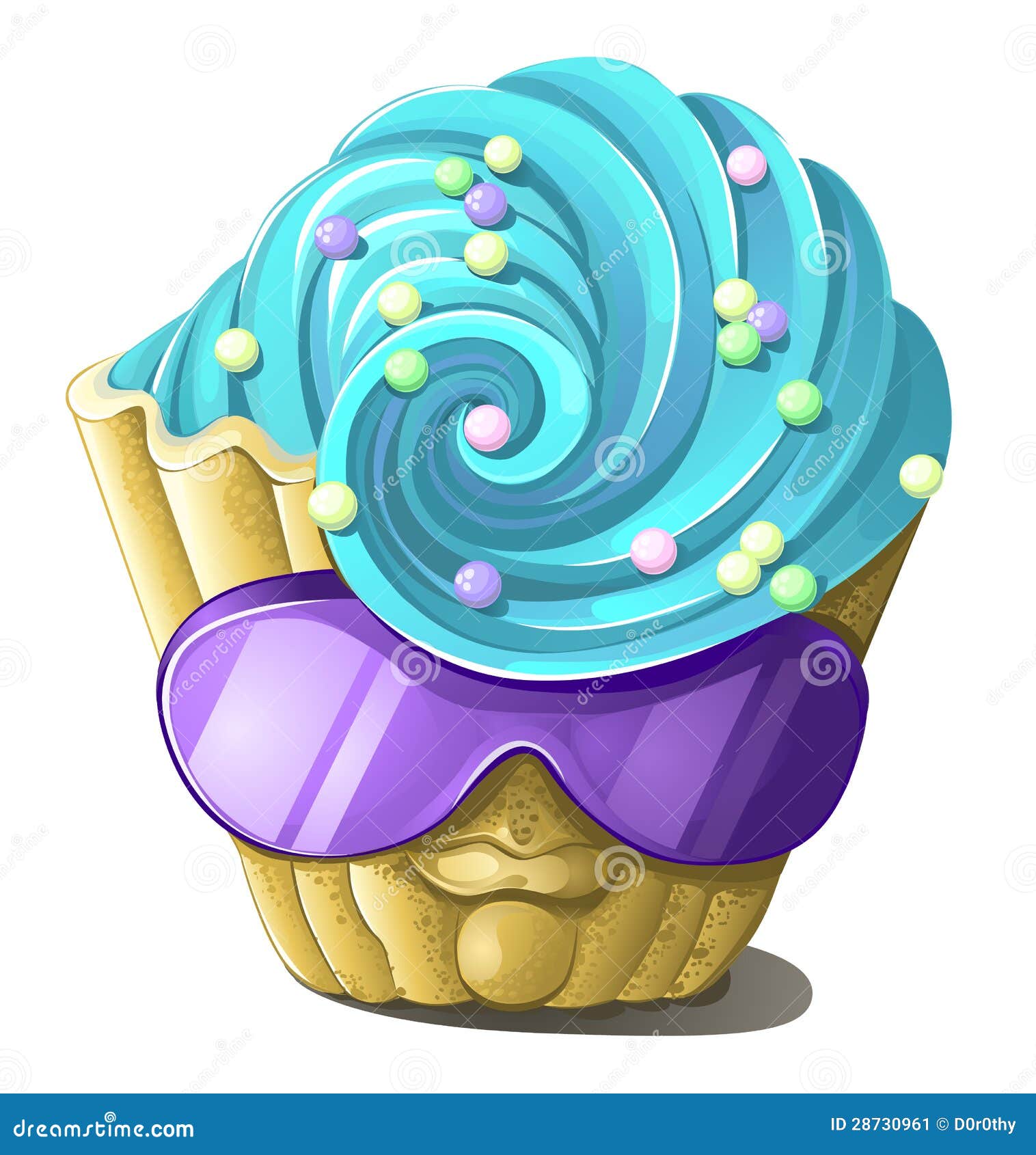 Cake Monster stock illustration. Illustration of icons - 28730961