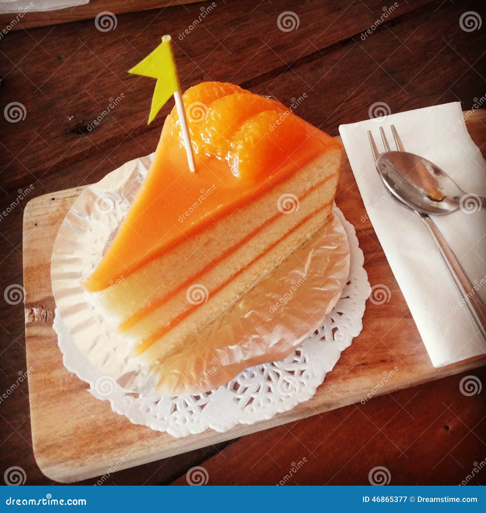 Cake stock image. Image of orange, bakerycake, bakery - 46865377