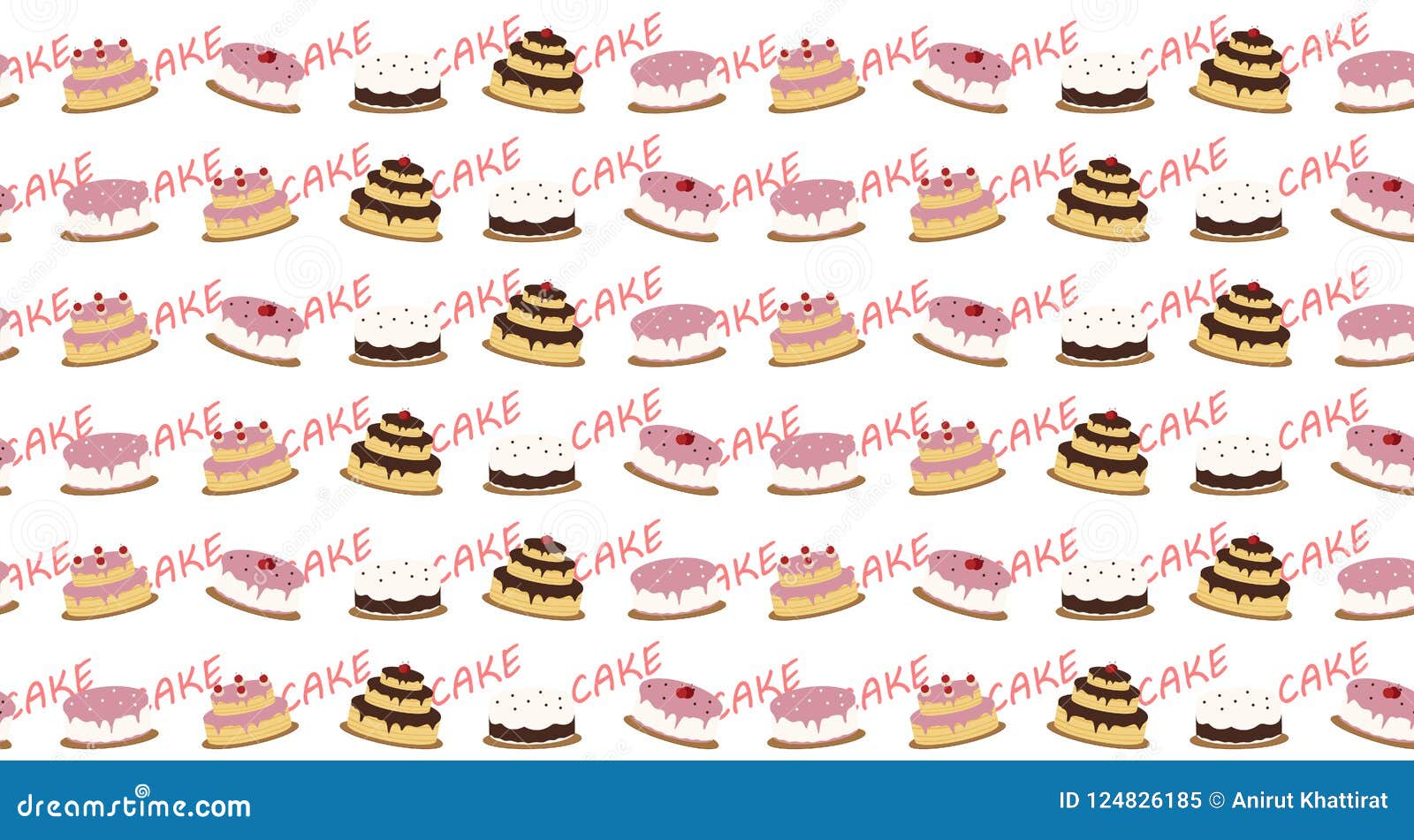 Cake pattern background stock vector. Illustration of background ...