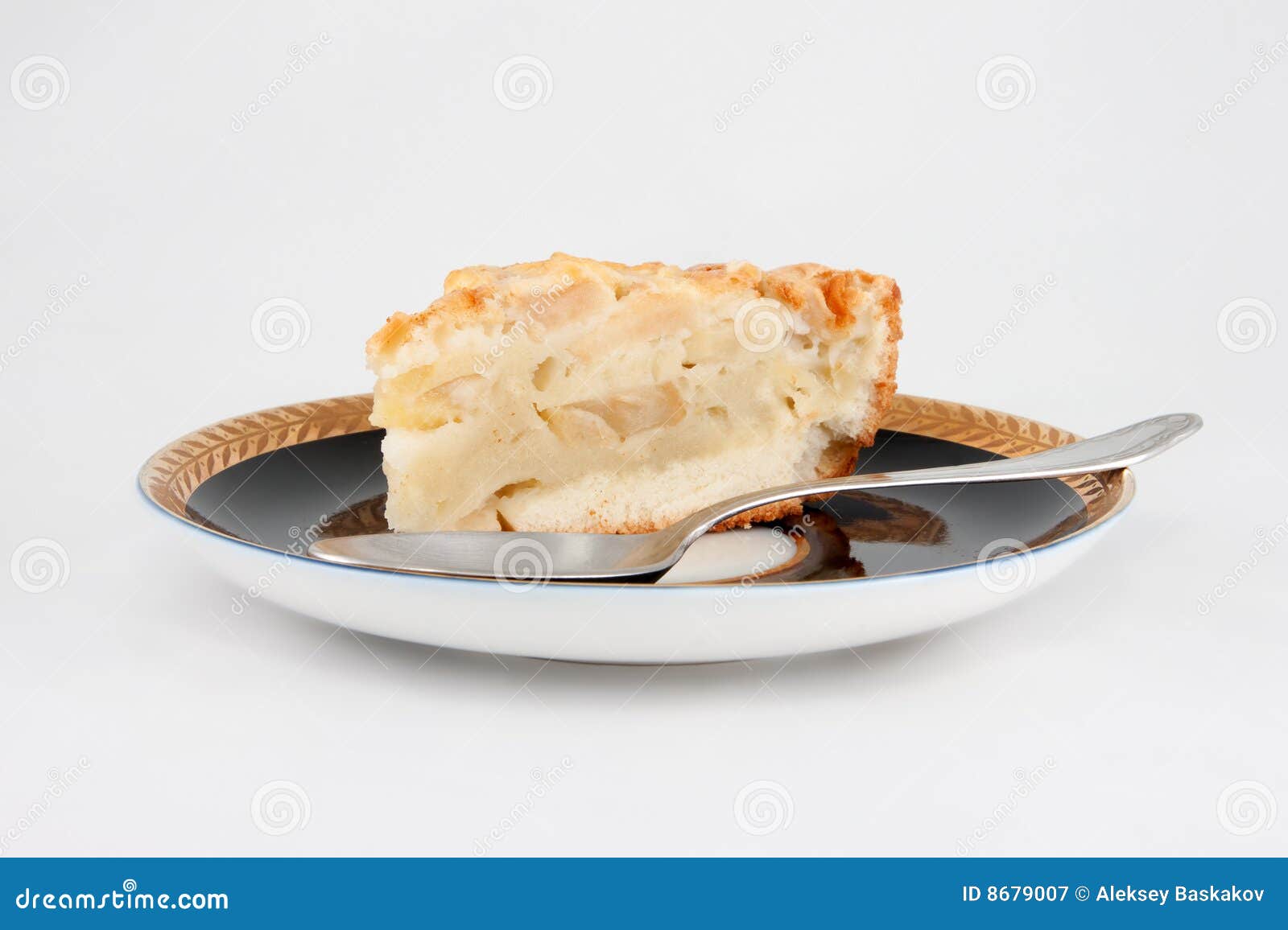 Cake pie on plate stock image. Image of pastry, baked - 8679007