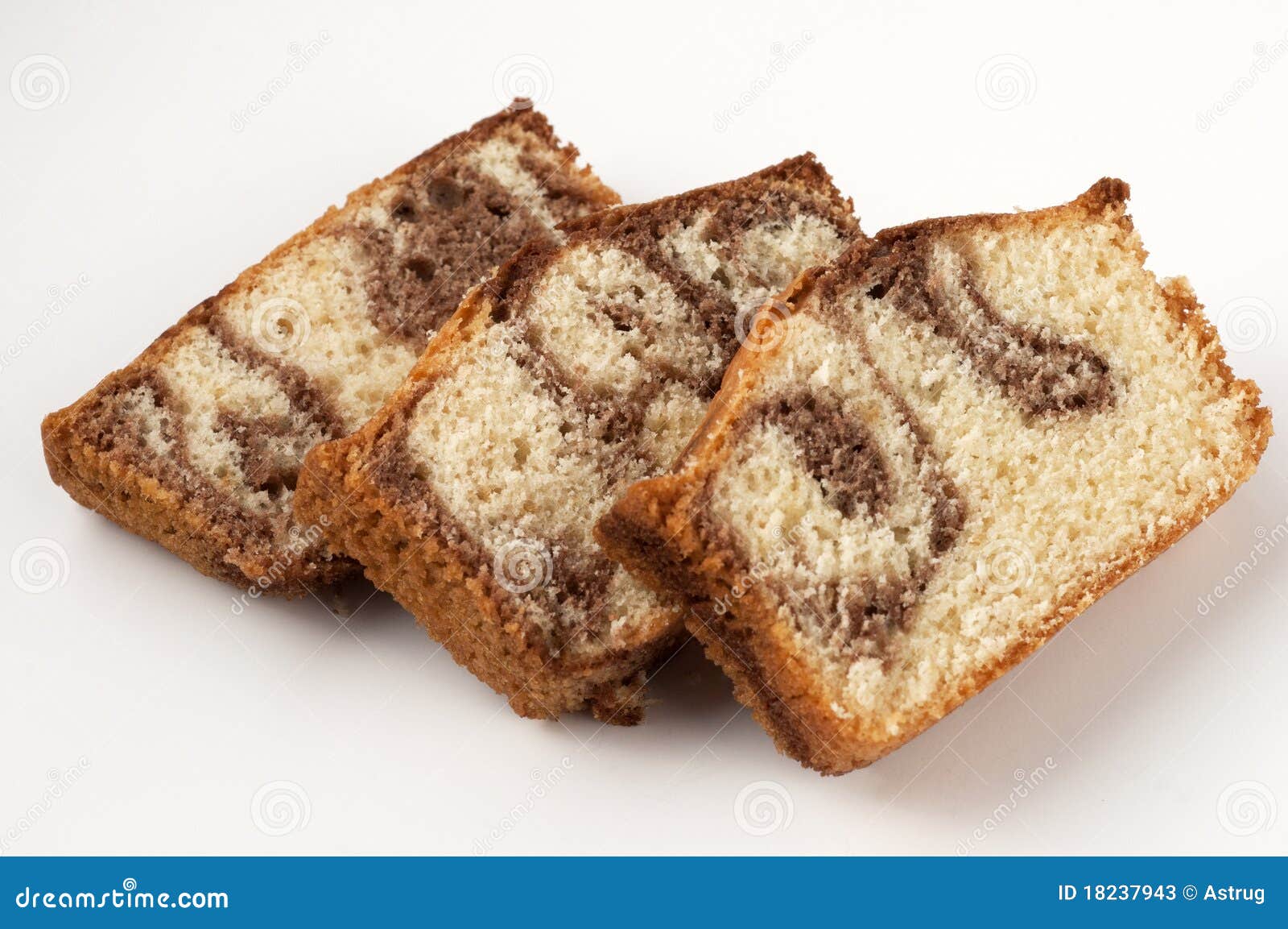 Cake pieces stock image. Image of three, sweet, cake - 18237943
