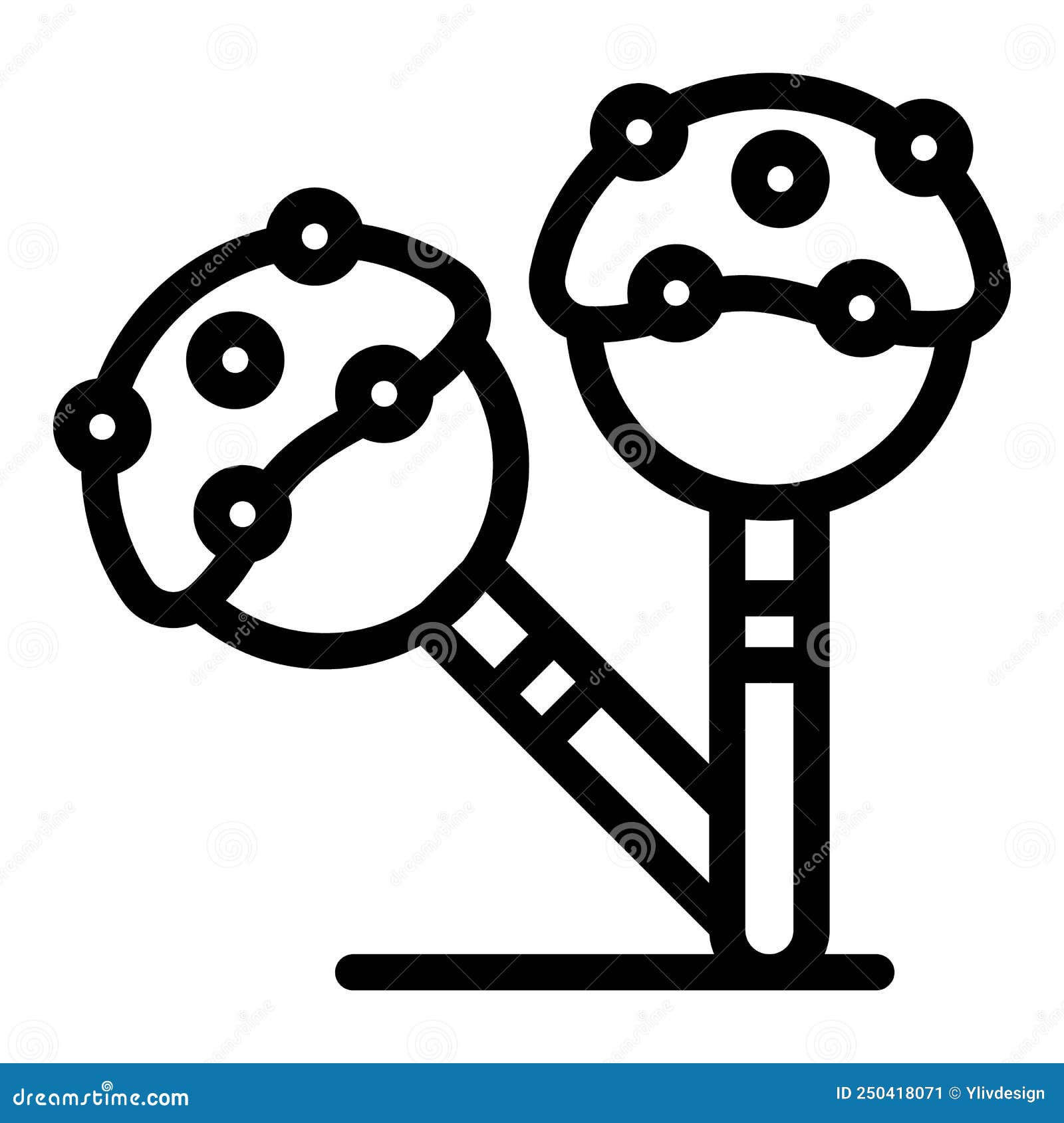 Cake Pops Icon Outline Vector. Candy Pop Stock Illustration ...