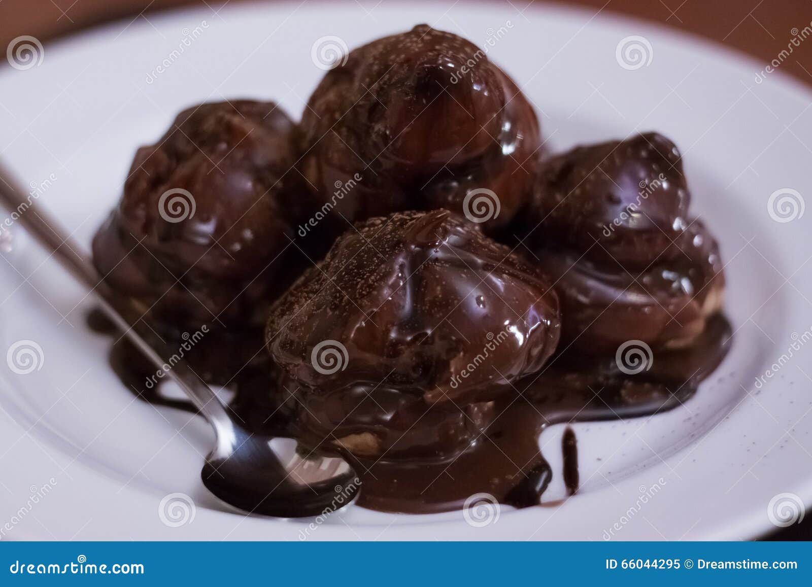 Cake profiteroles stock image. Image of treat, profiteroles - 66044295