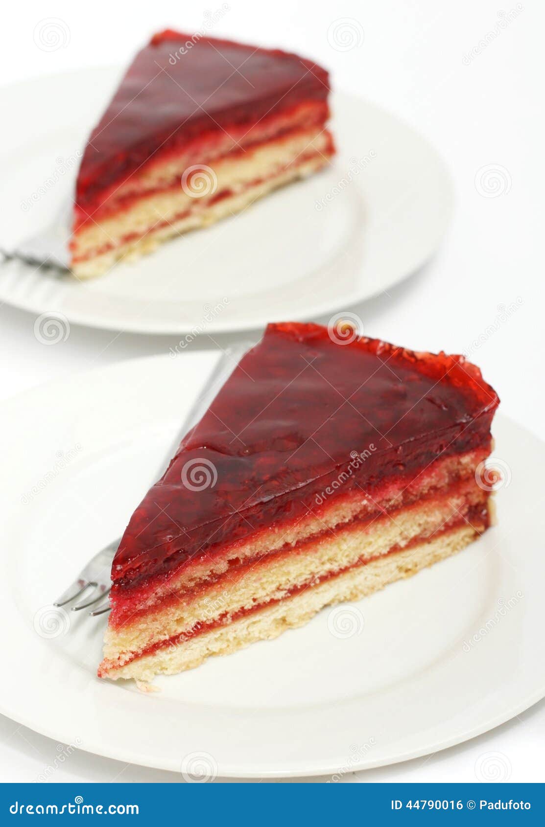 Cake with Raspberry Jam and Jelly Stock Photo - Image of greasy, cake ...