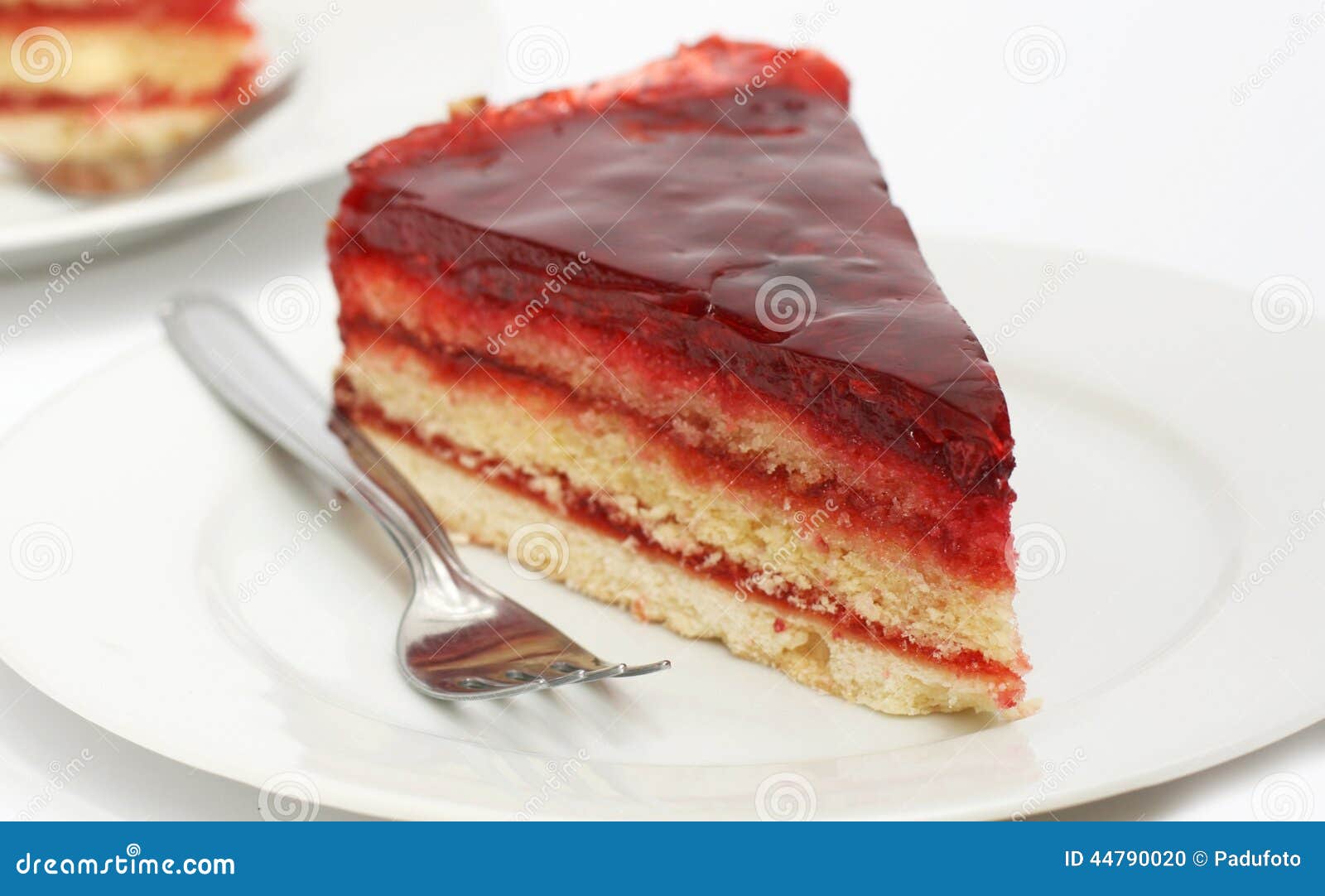 Cake with Raspberry Jam and Jelly Stock Photo - Image of currant ...