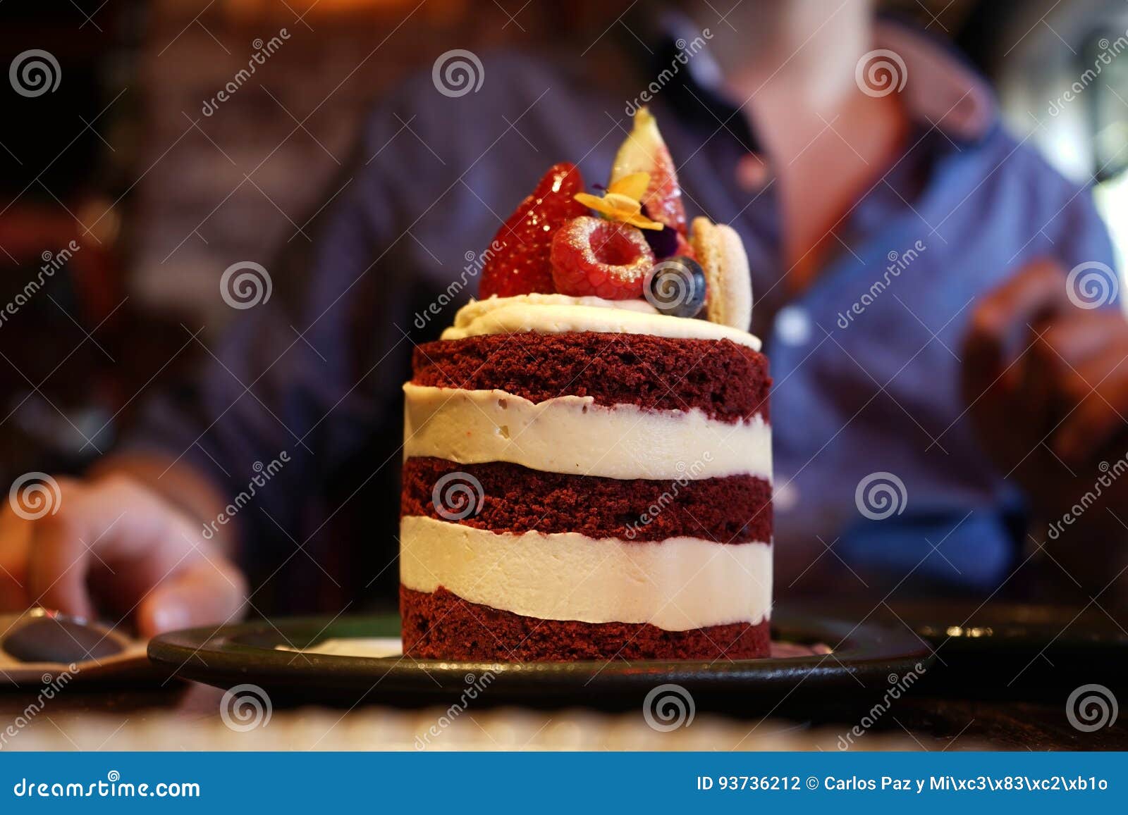 Cake stock photo. Image of restaurant, sweet, cake, velvet - 93736212