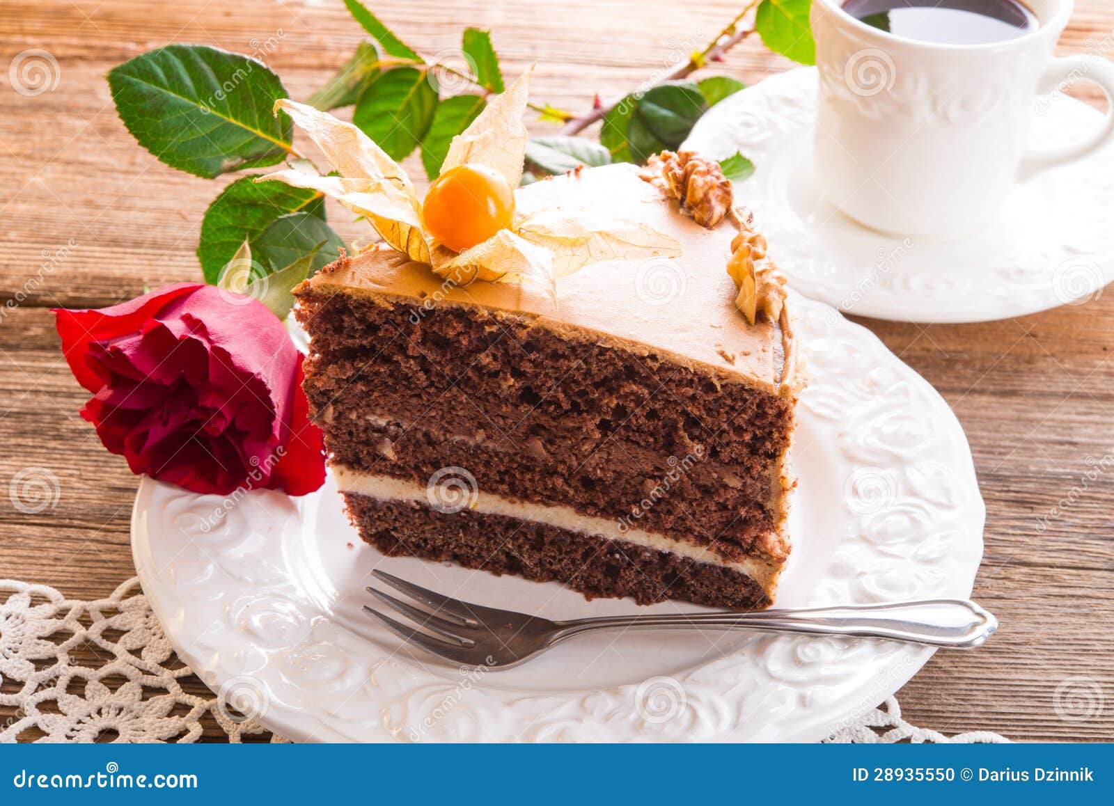 Cake with roses stock photo. Image of flower, food, celebrate - 28935550