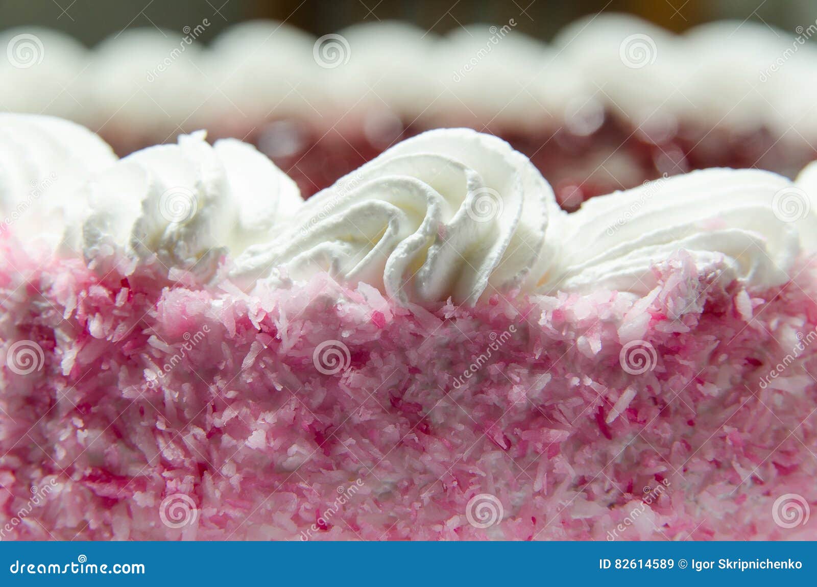 Cake side view stock image. Image of glaze, bake, gateaux - 82614589
