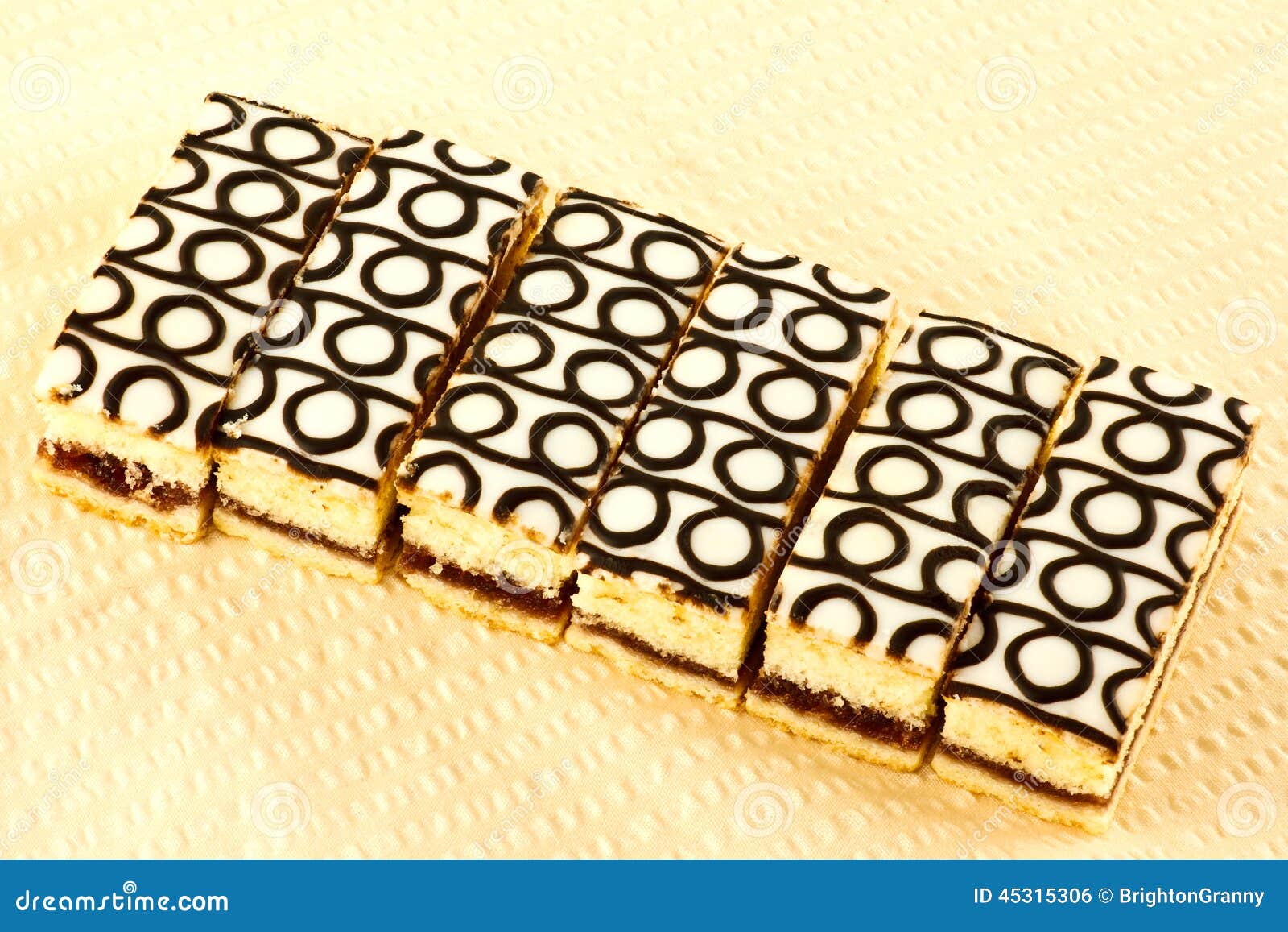 Cake slices stock photo. Image of sliced, close, fancy - 45315306