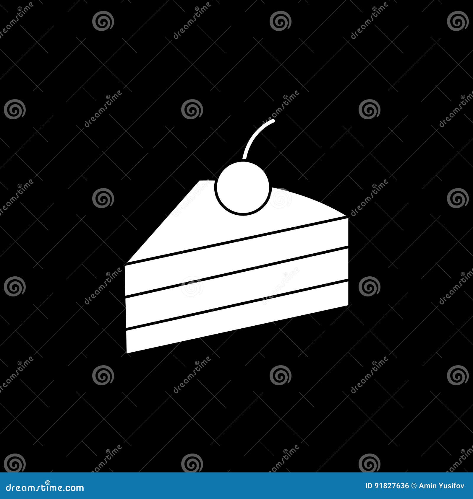 Rum Cake Solid Icon. Sweet Bun With Pastry Cream Or Syrup Symbol, Glyph ...